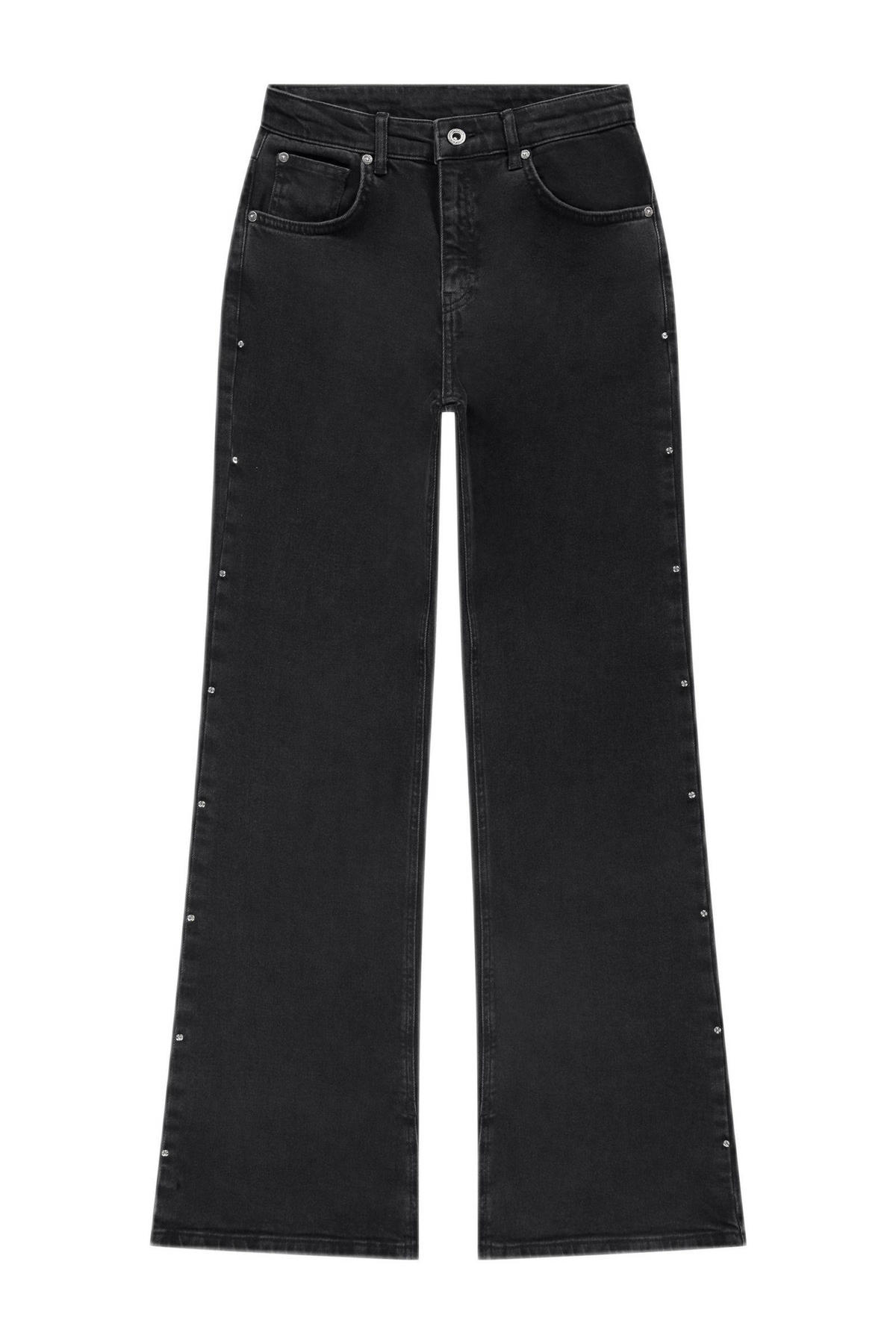 NIK&NIK wide leg high waist jeans black denim | wehkamp