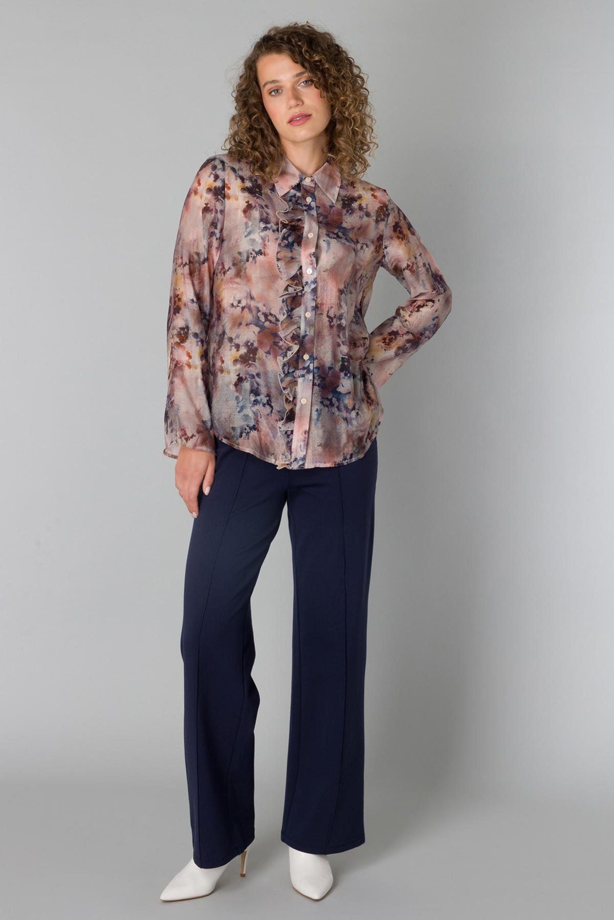 Yest blouse met all over print beige/multi | wehkamp
