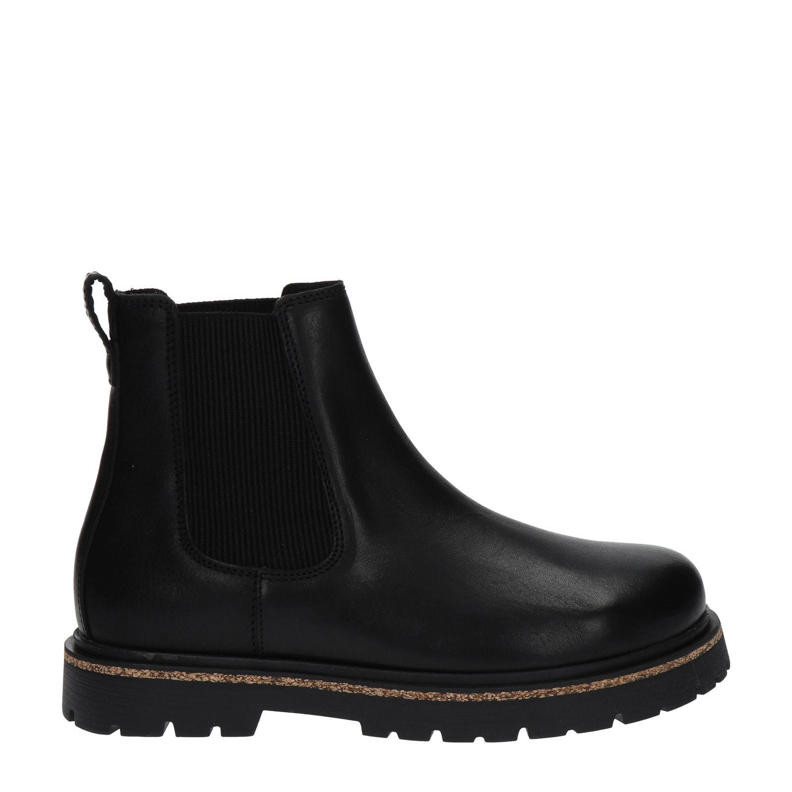 Birkenstock Highwood Slip-In leren chelsea boots zwart | wehkamp
