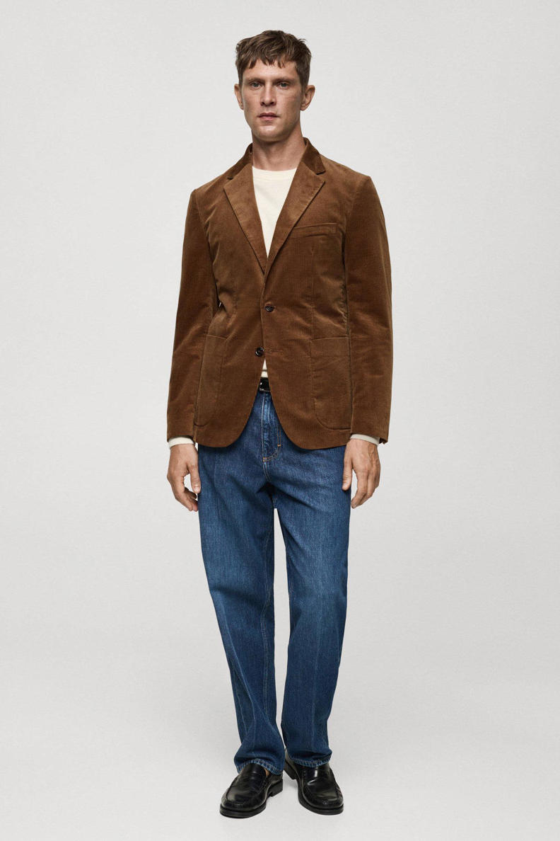 Mango Man colbert bruin kopen? | Morgen in huis | wehkamp