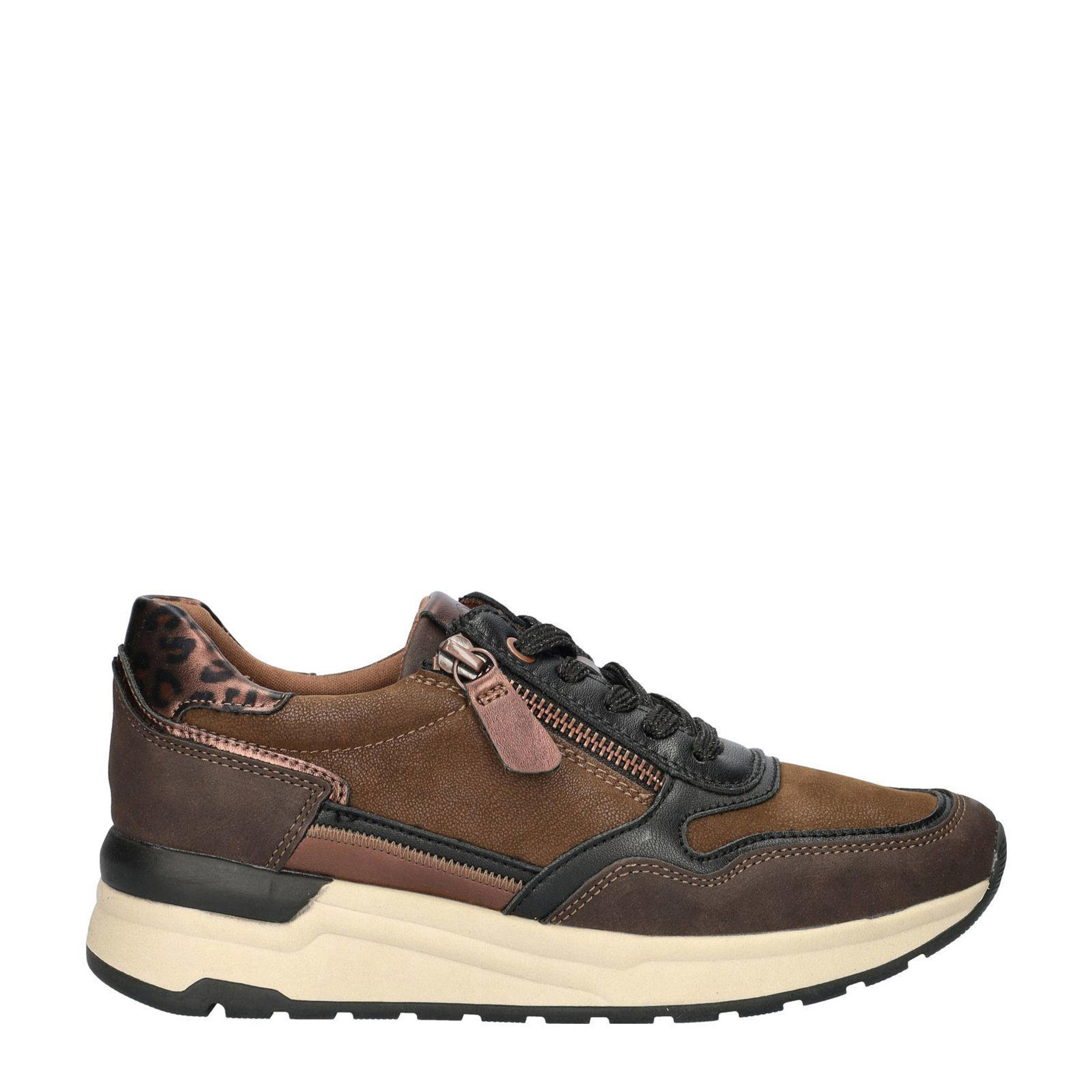 Marco Tozzi chunky sneakers bruin | wehkamp