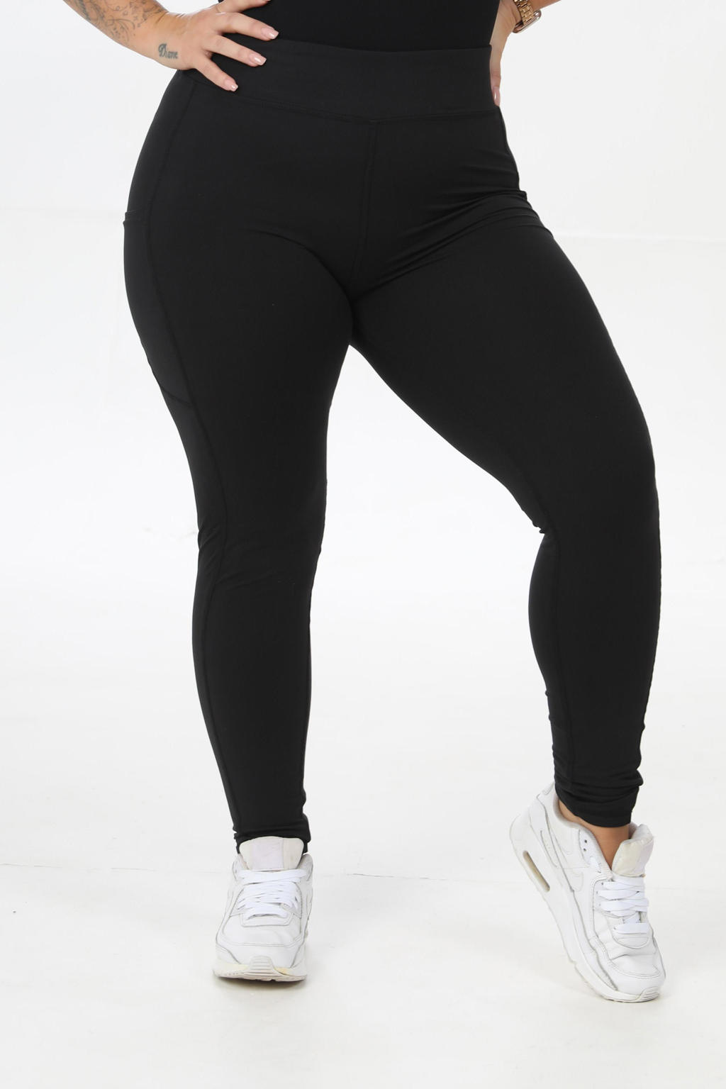 Pamela Mann Plus Size sportlegging met zakken zwart | wehkamp