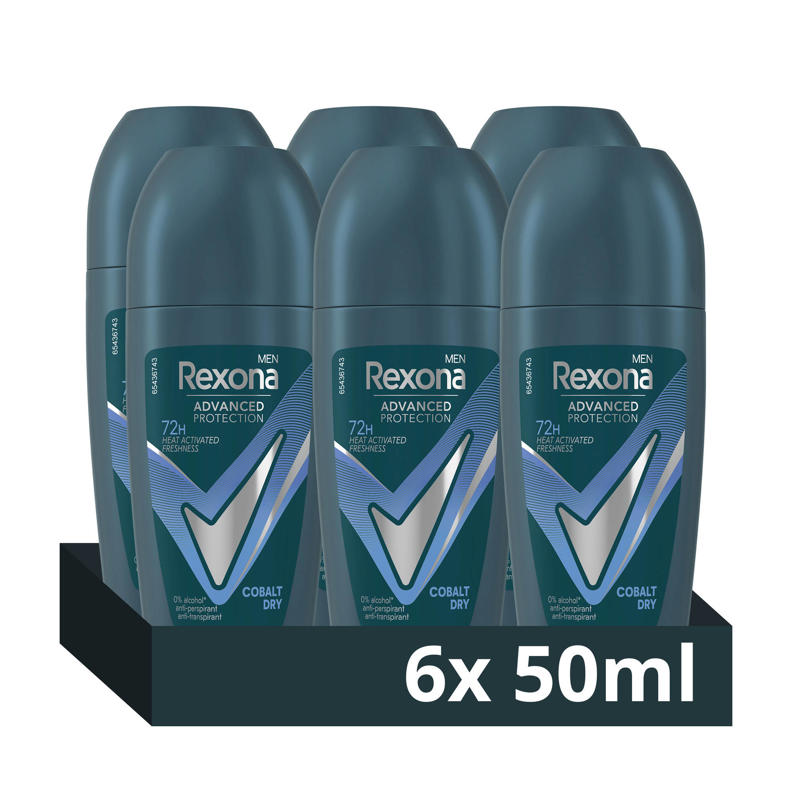 Rexona Men Advanced Protection Cobalt Dry anti-transpirant roller - 6 x ...