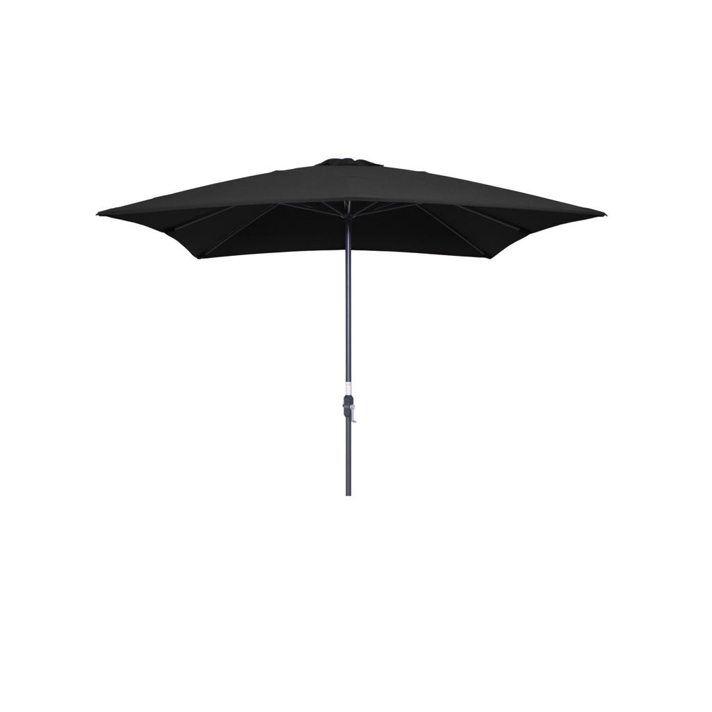 Garden Impressions Lotus parasol 250x250 - carbon black/ zwart | wehkamp