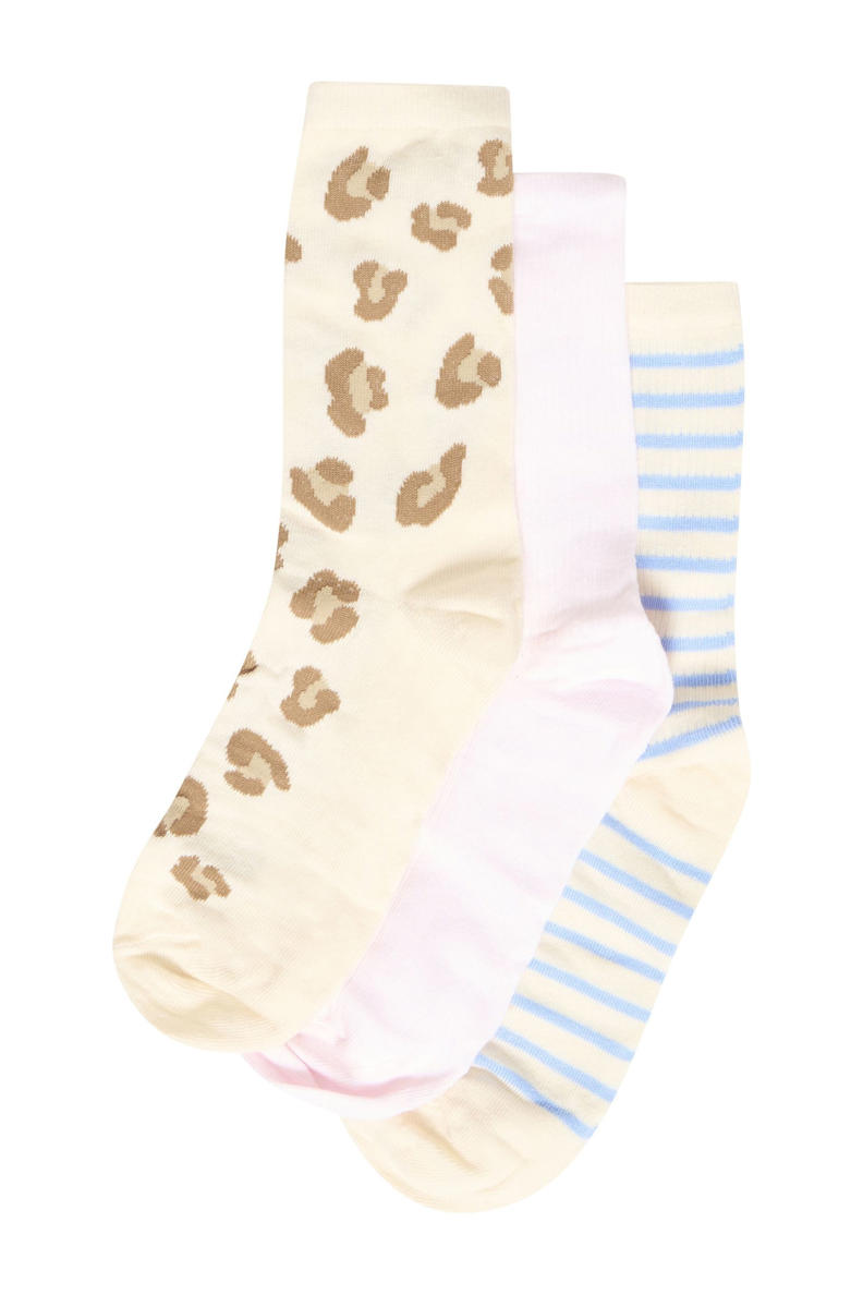 ICHI sokken IAYAVANNA - set van 3 multi | wehkamp