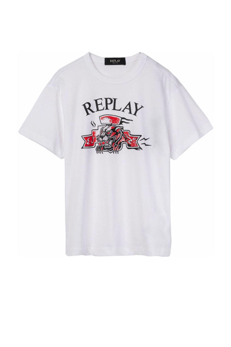 REPLAY T-shirt wit kopen? | Morgen in huis | wehkamp