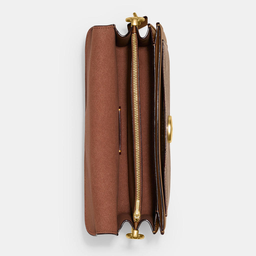 Coach leren schoudertas Tabby 26 cognac | wehkamp