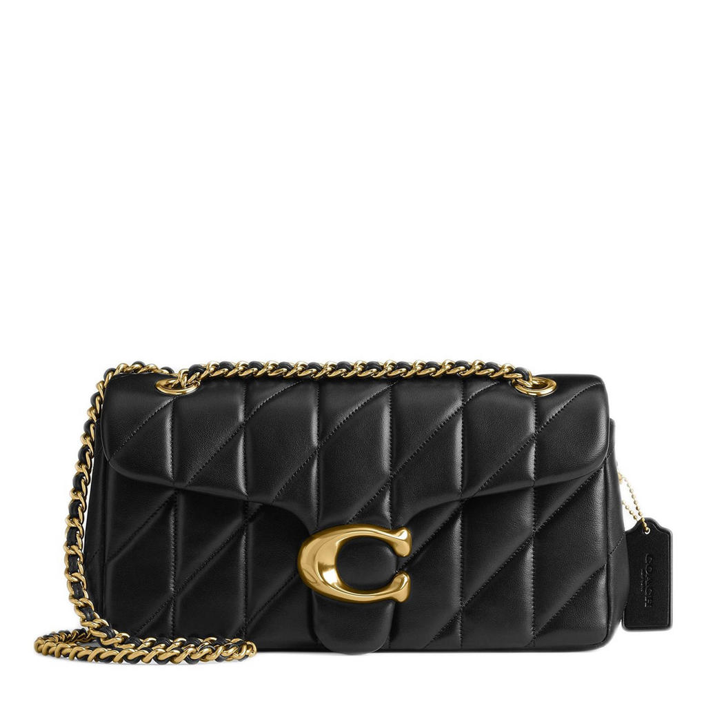 Coach doorgetikte leren schoudertas Tabby 26 zwart | wehkamp