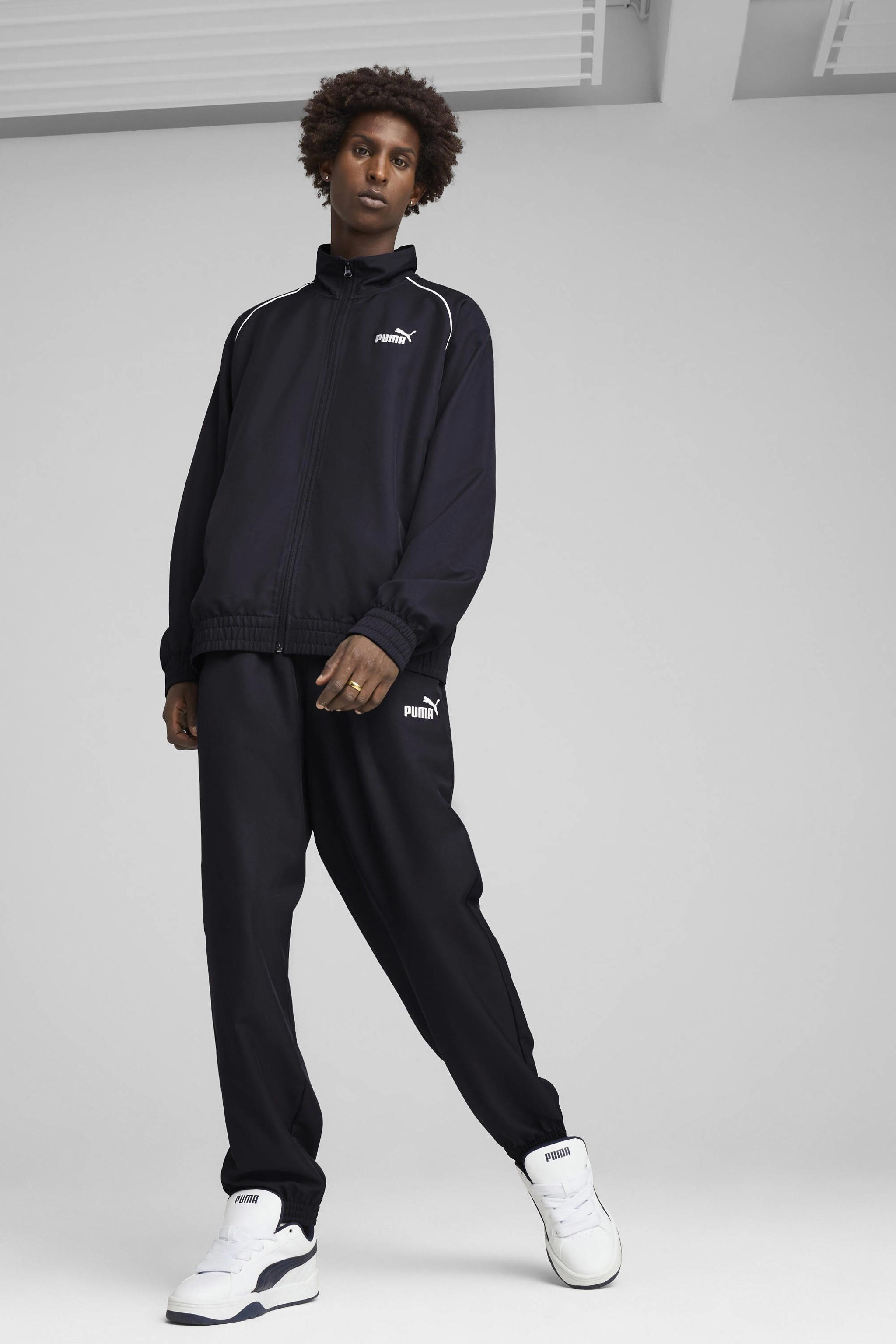 Puma trainingspak donkerblauw | wehkamp