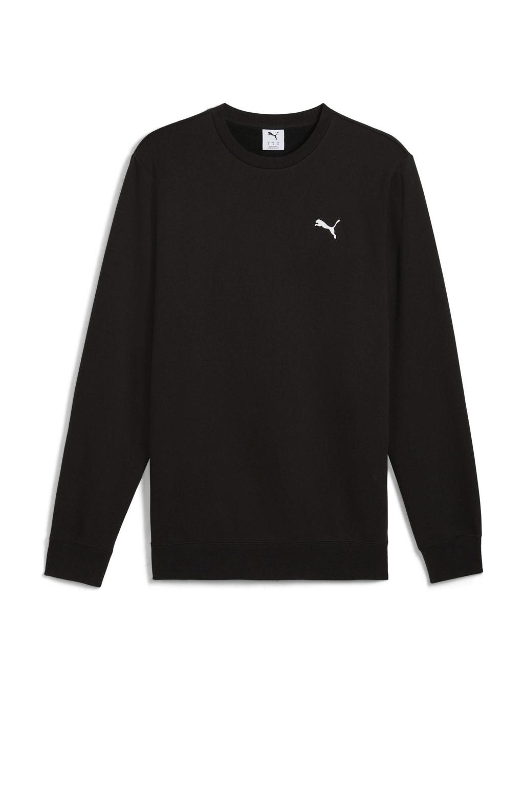 Puma sweater ESS Crew FL zwart | wehkamp