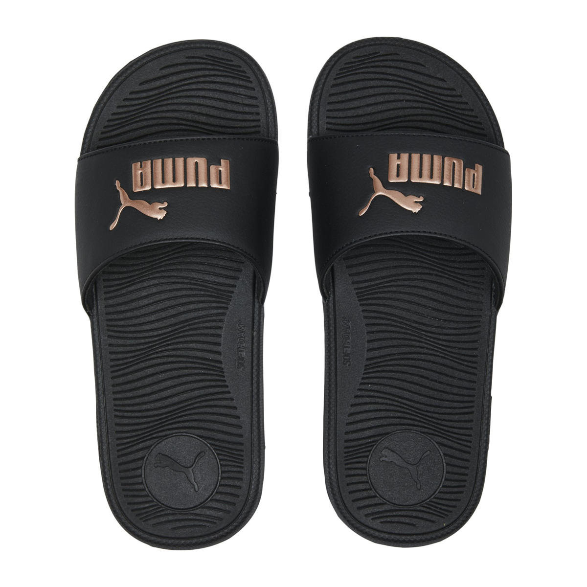 Puma Cool Cat badslippers zwart/rosé | wehkamp