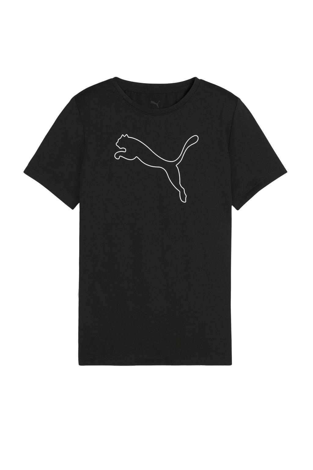 Puma sportshirt TAD ESS Cat Logo Tee G zwart | wehkamp