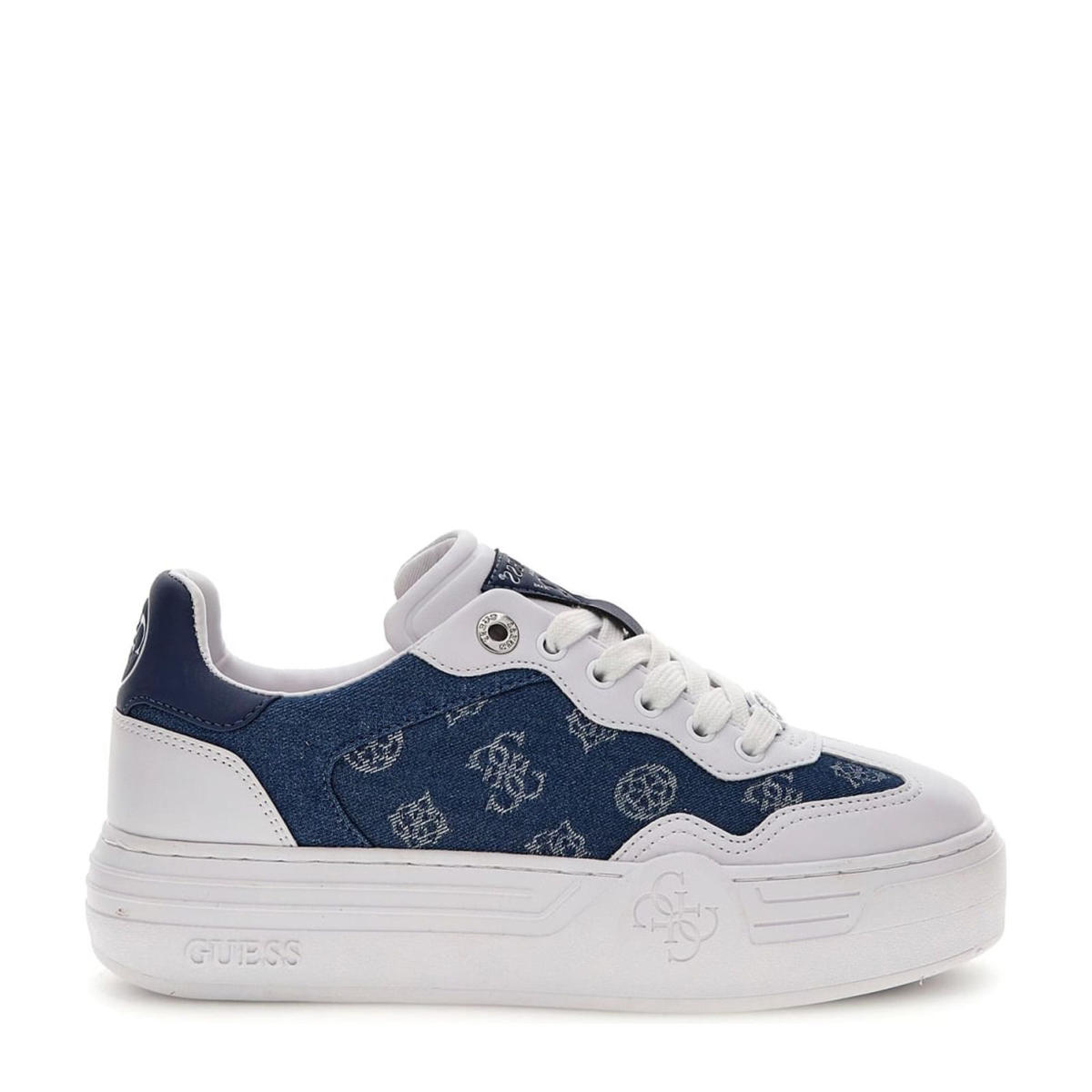 GUESS Swole2 sneakers blauw/wit | wehkamp