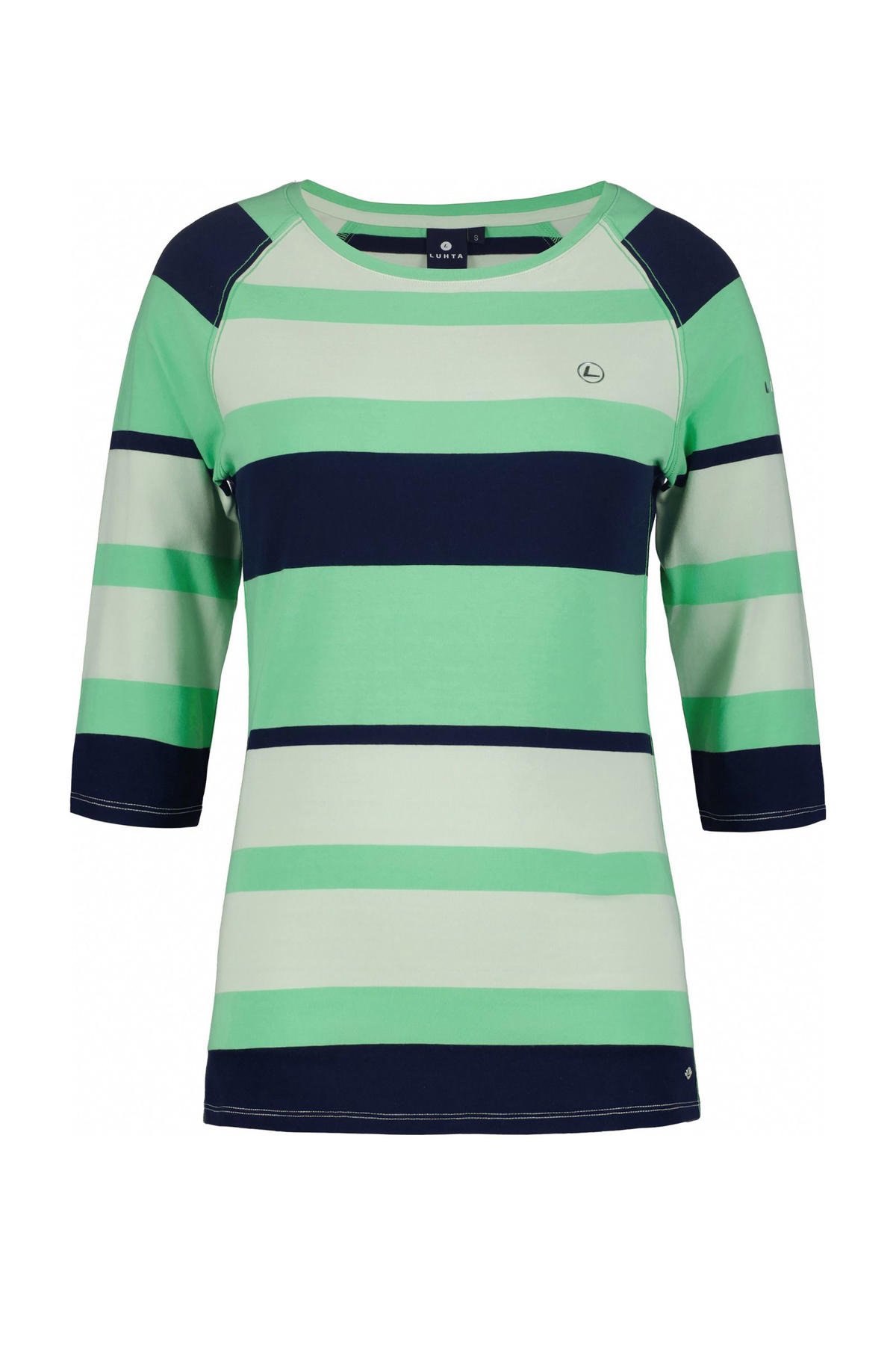 Luhta outdoor T-shirt Hadli groen/zwart/wit | wehkamp