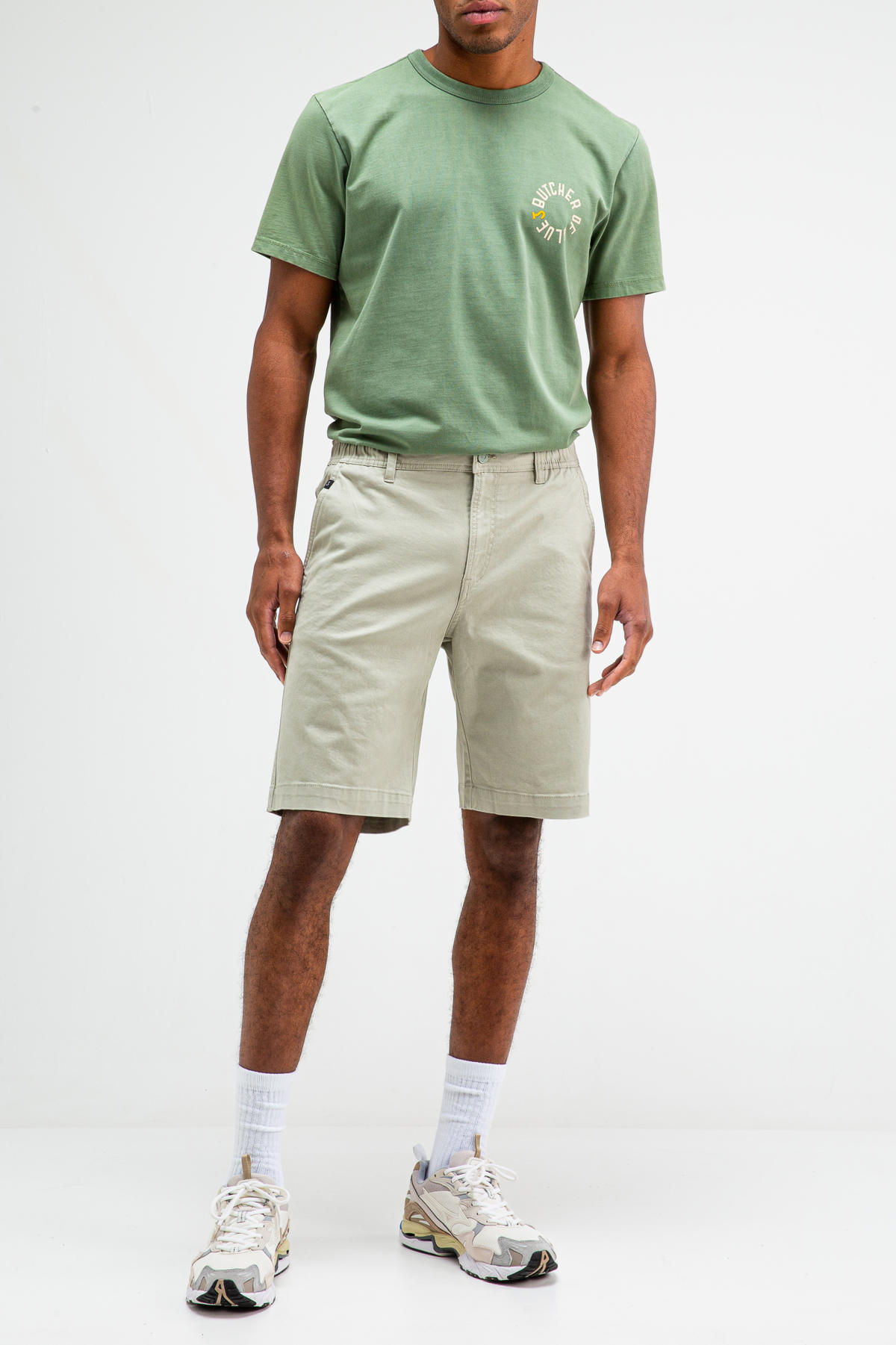 Butcher of Blue regular chino short taupe | wehkamp