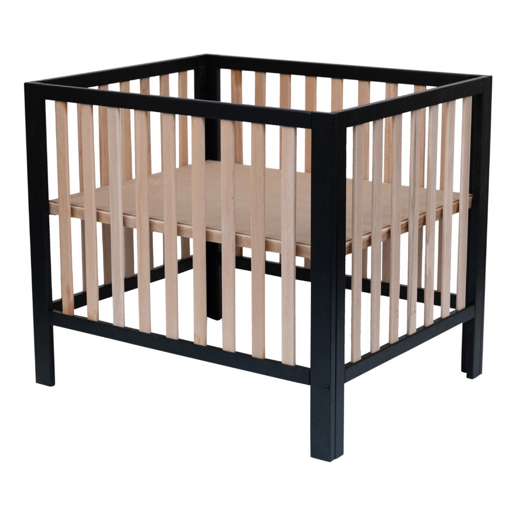 Cabino Baby Box Nova Zwart Naturel | wehkamp