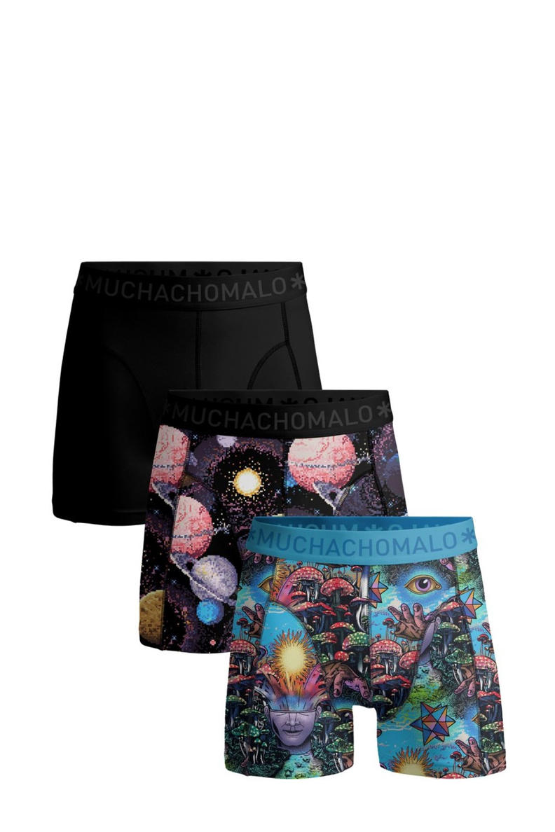Muchachomalo boxershorts Inner Outer Space (set van 3) | wehkamp