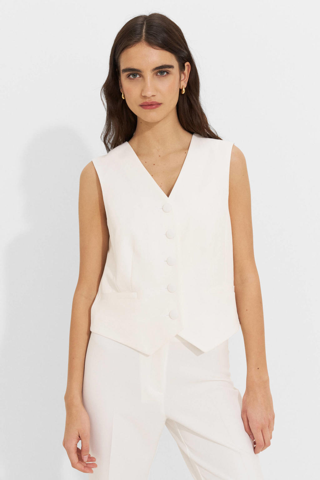 Ruby getailleerde gilet wit kopen? | Morgen in huis | wehkamp