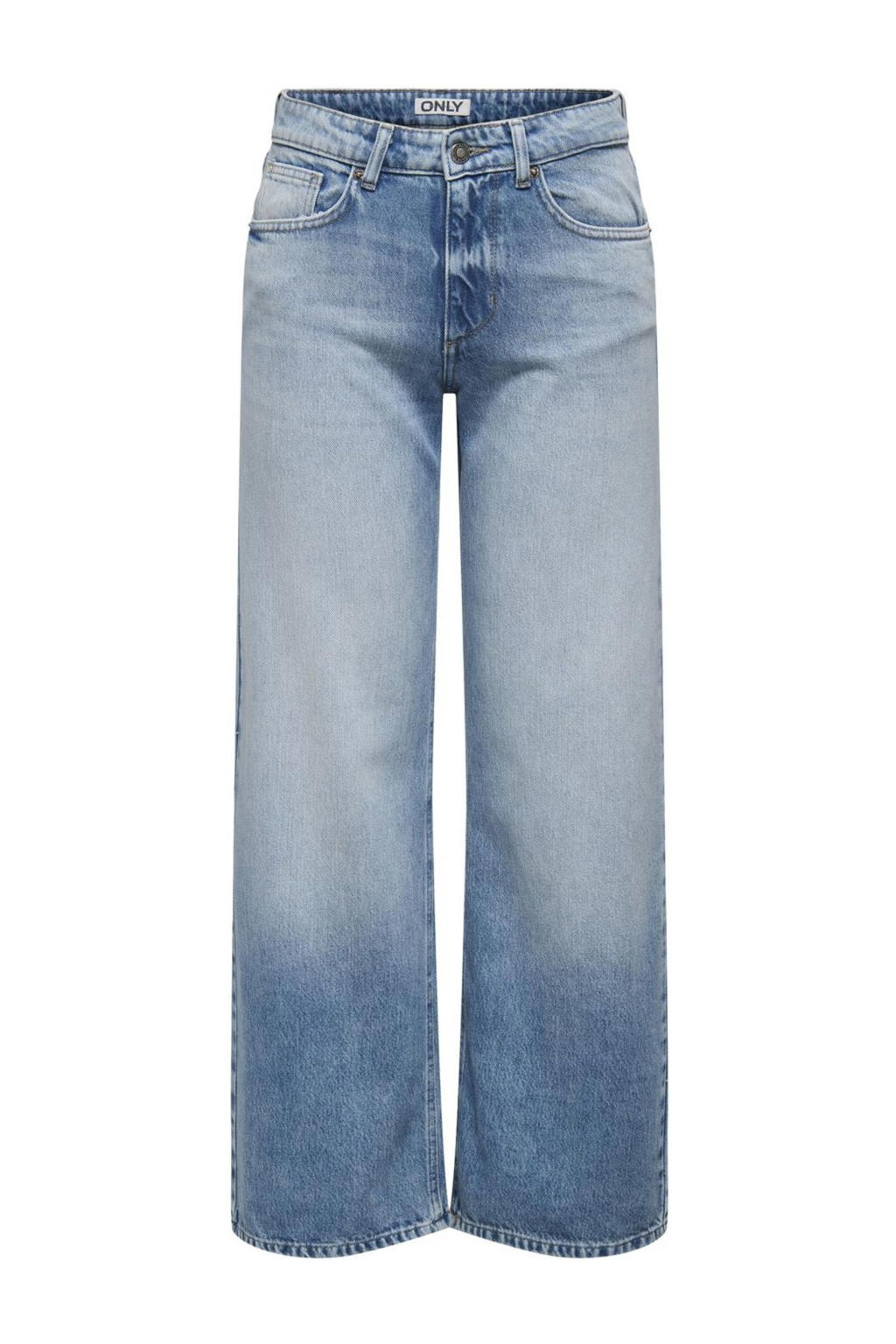 ONLY low waist wide leg jeans light blue denim | wehkamp