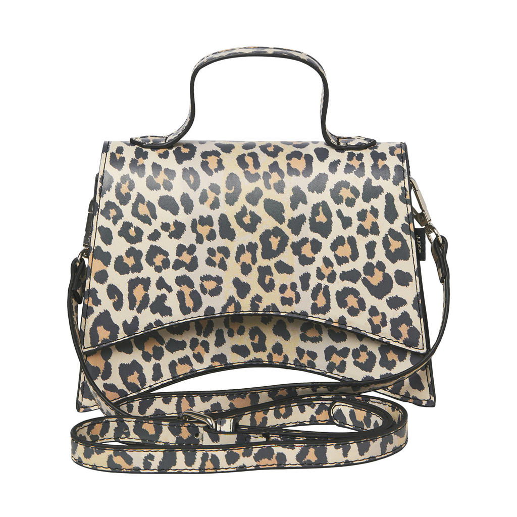 JJXX crossbody tas met panterprint JXSANTAANA bruin | wehkamp