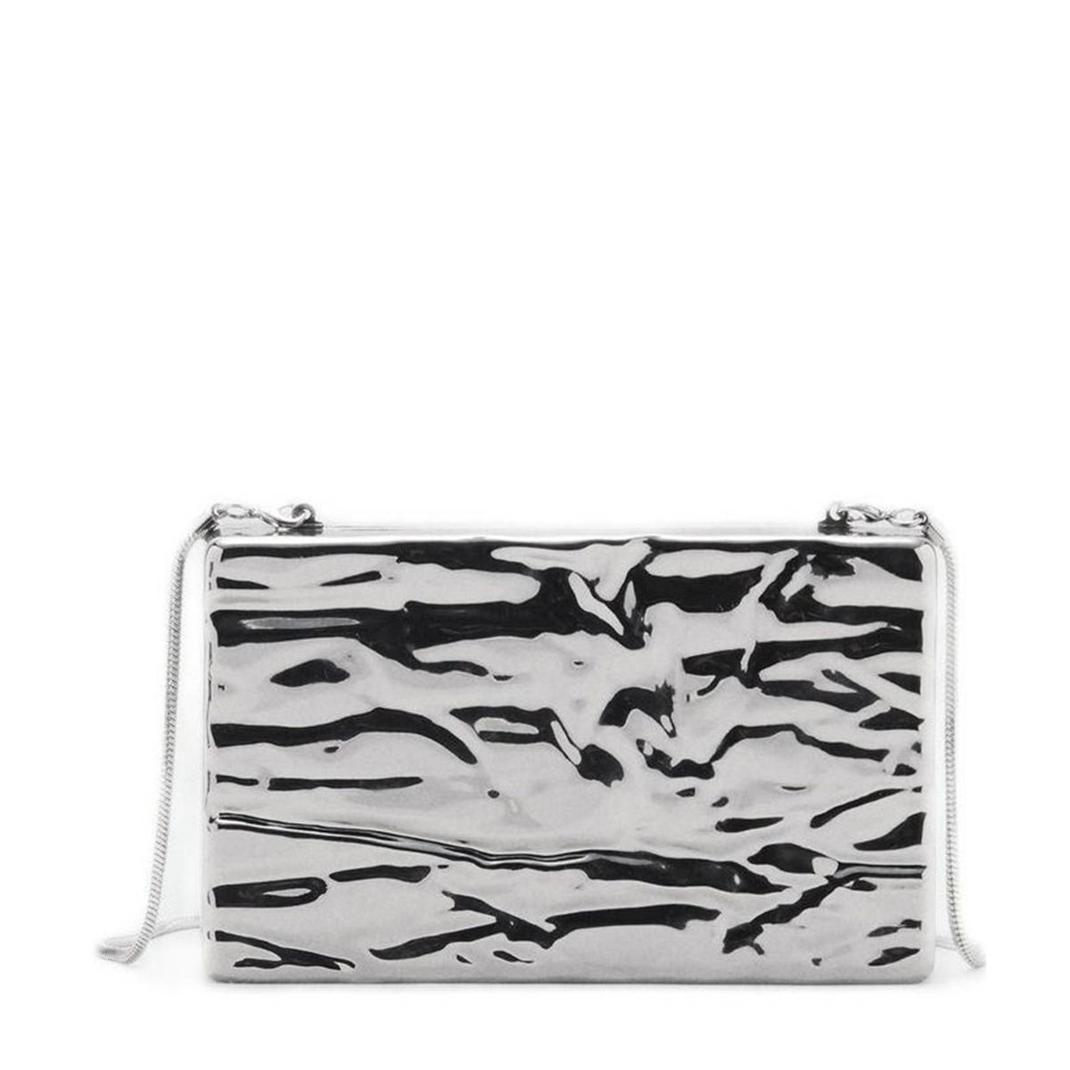 Mango clutch zilverkleurig kopen? | Morgen in huis | wehkamp