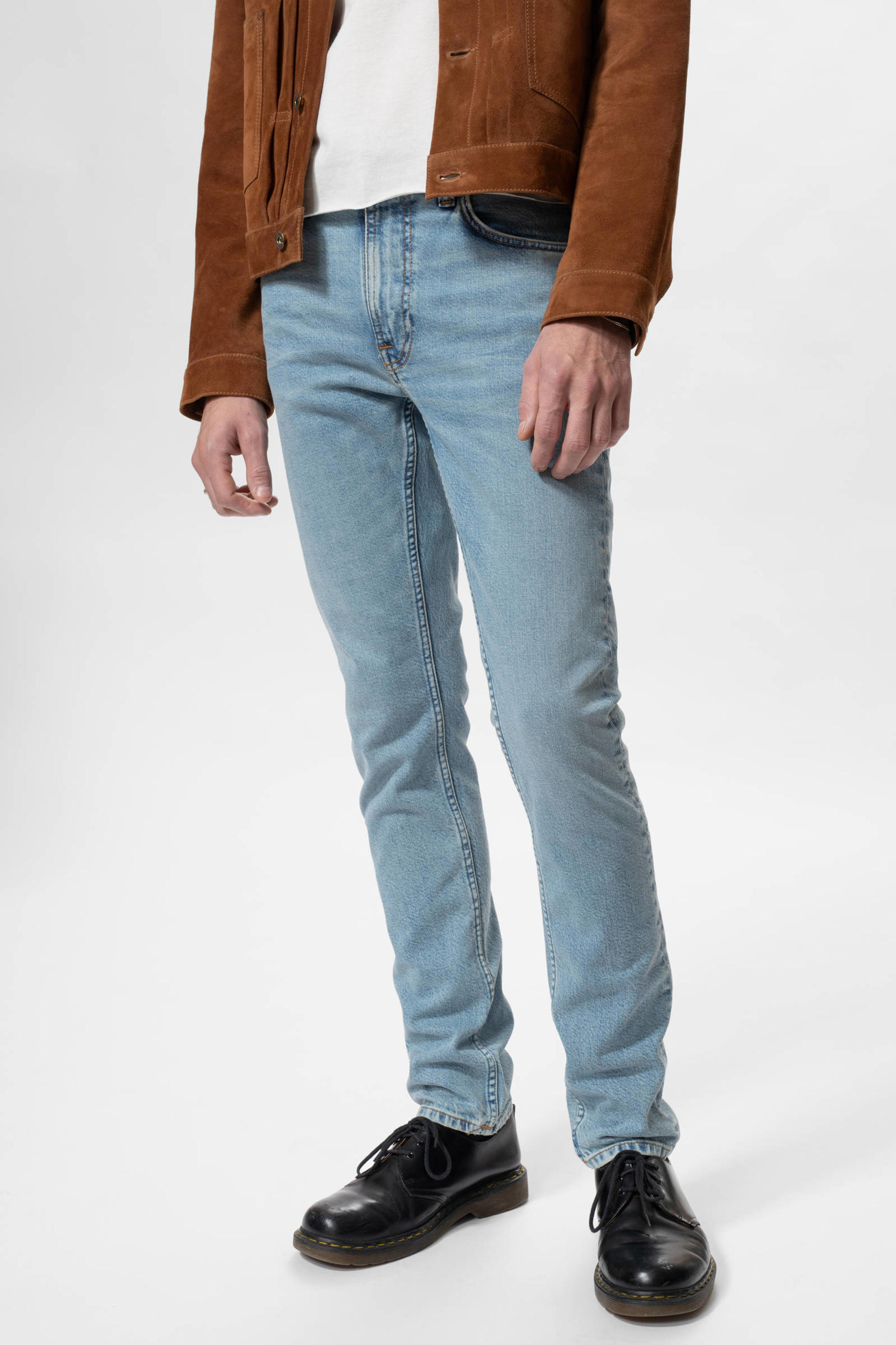 Nudie Jeans slim fit jeans Lean Dean blue noise | wehkamp