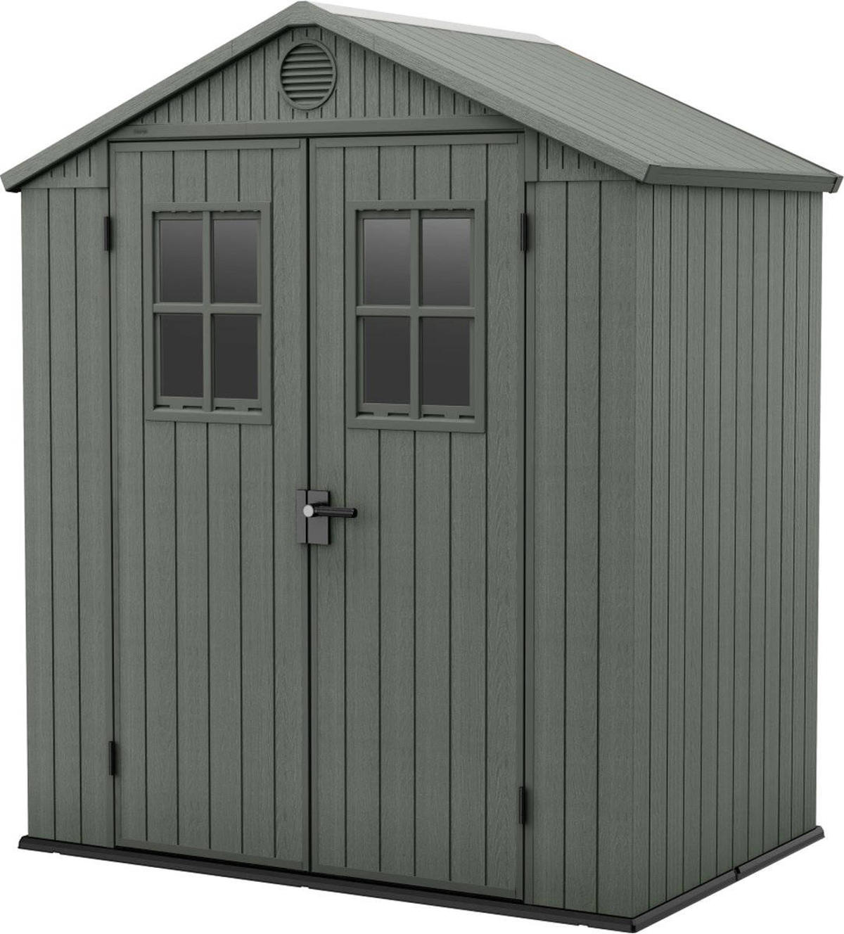 Keter Darwin 64 Tuinhuis - dubbele deuren + ramen - 190x122x221 cm ...