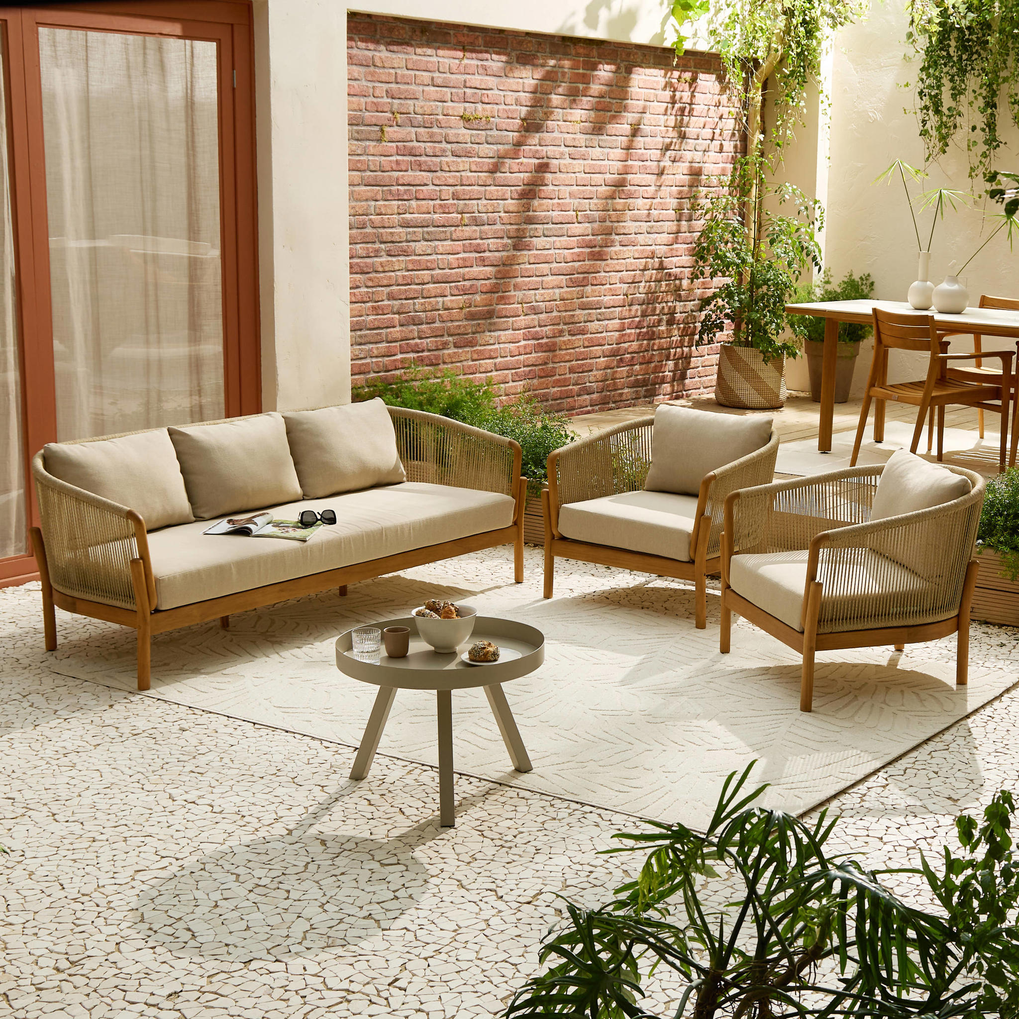 Studio LIVIT teak loungeset Intriso | wehkamp