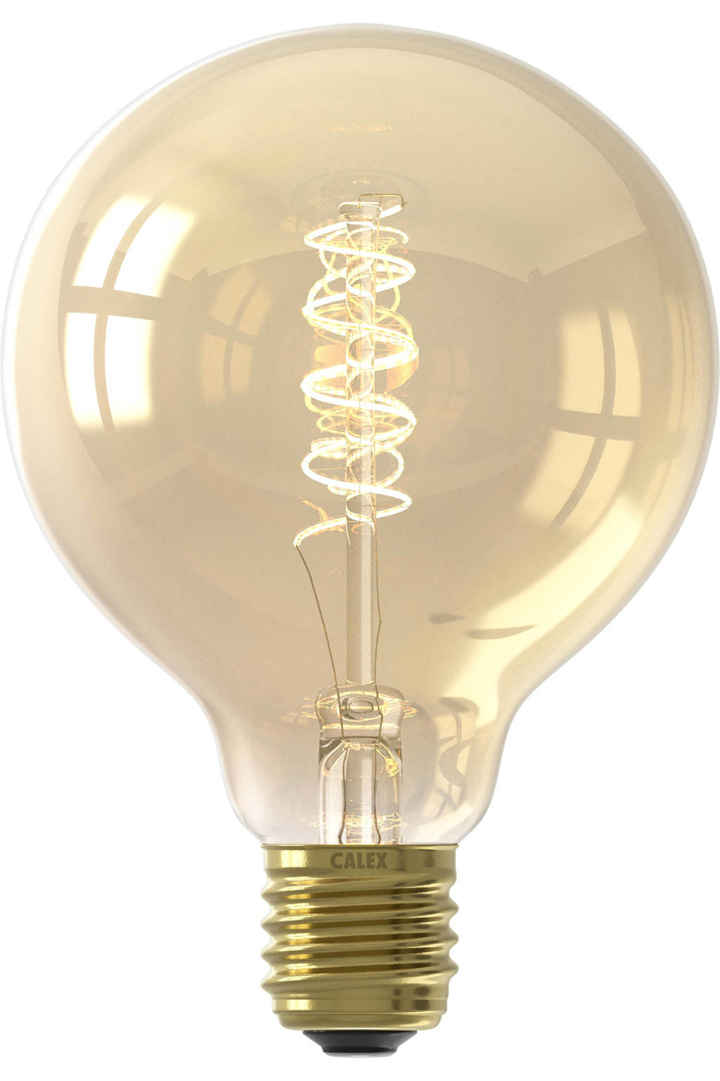 Calex LED Lamp - E27 - 3 Staps Dimmer - G95 - Goud - 5.5W | wehkamp