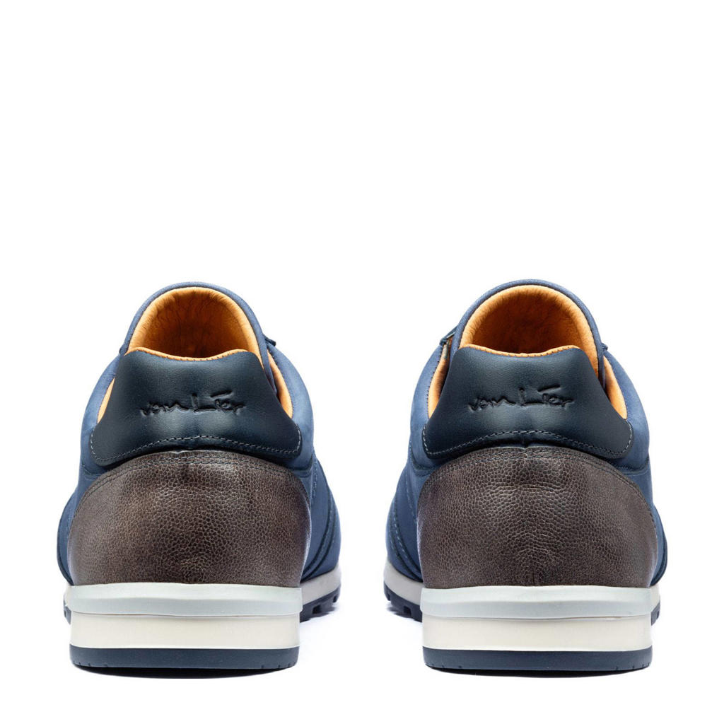 Van Lier Anzano nubuck sneakers blauw | wehkamp