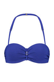 Cyell voorgevormde strapless bandeau bikinitop donkerblauw | wehkamp