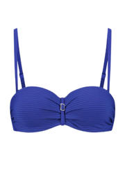 Cyell voorgevormde strapless bandeau bikinitop donkerblauw | wehkamp