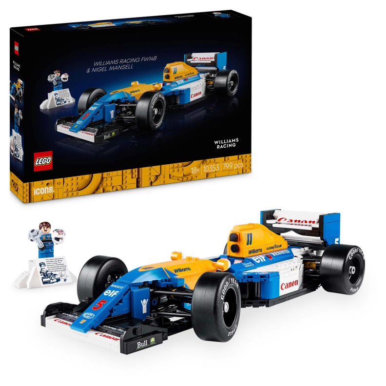 LEGO Icons Williams Racing FW14B en Nigel Mansell 10353 | wehkamp