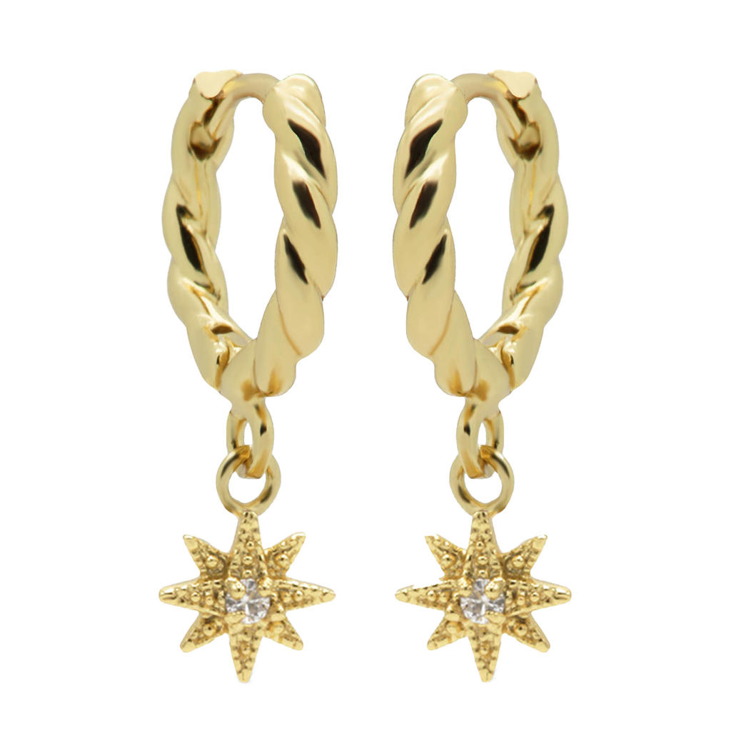 KARMA Jewelry gold plated oorbellen Morningstar | wehkamp