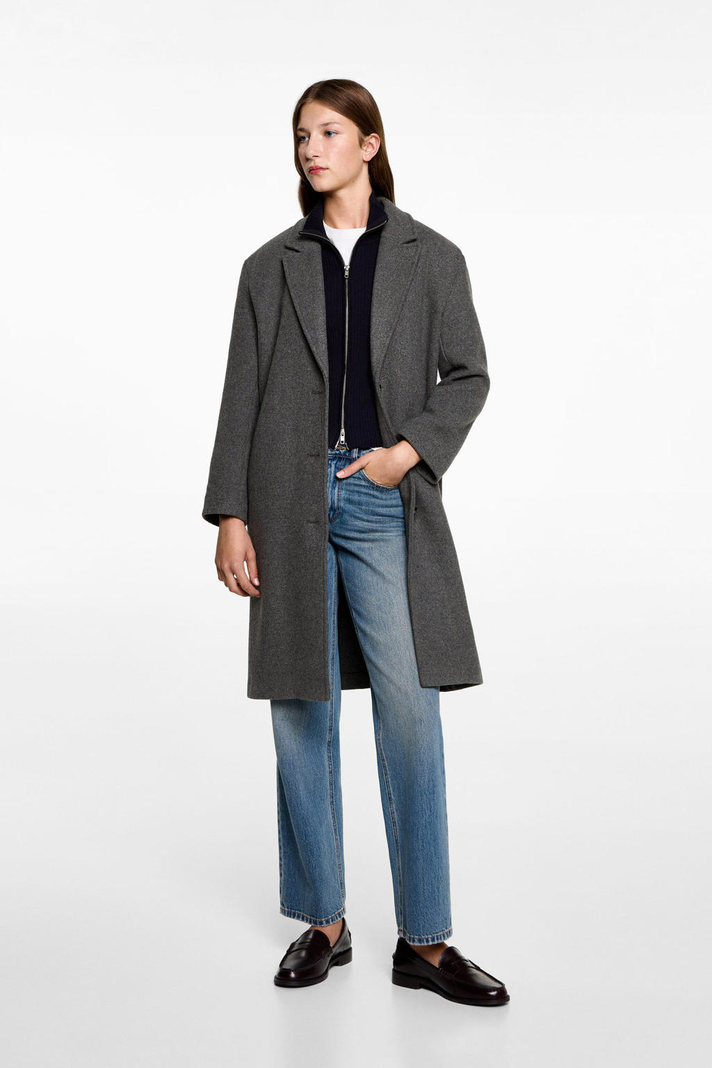 MANGO TEEN manteljas grijs kopen? | Morgen in huis | wehkamp