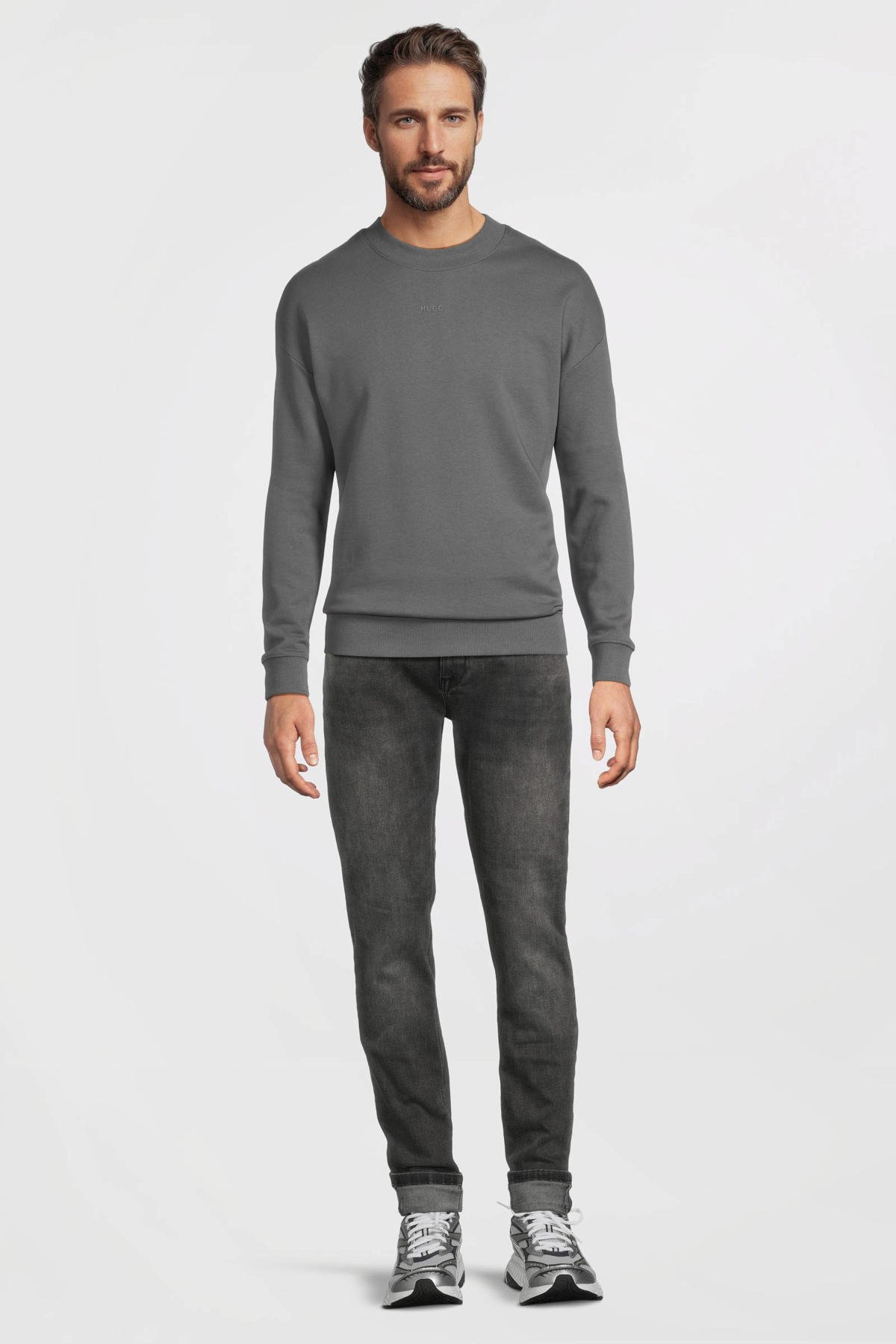 HUGO sweater grijs kopen? | Morgen in huis | wehkamp