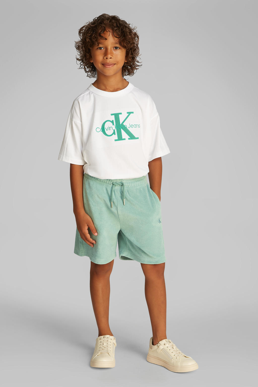 Calvin Klein casual short groen | wehkamp
