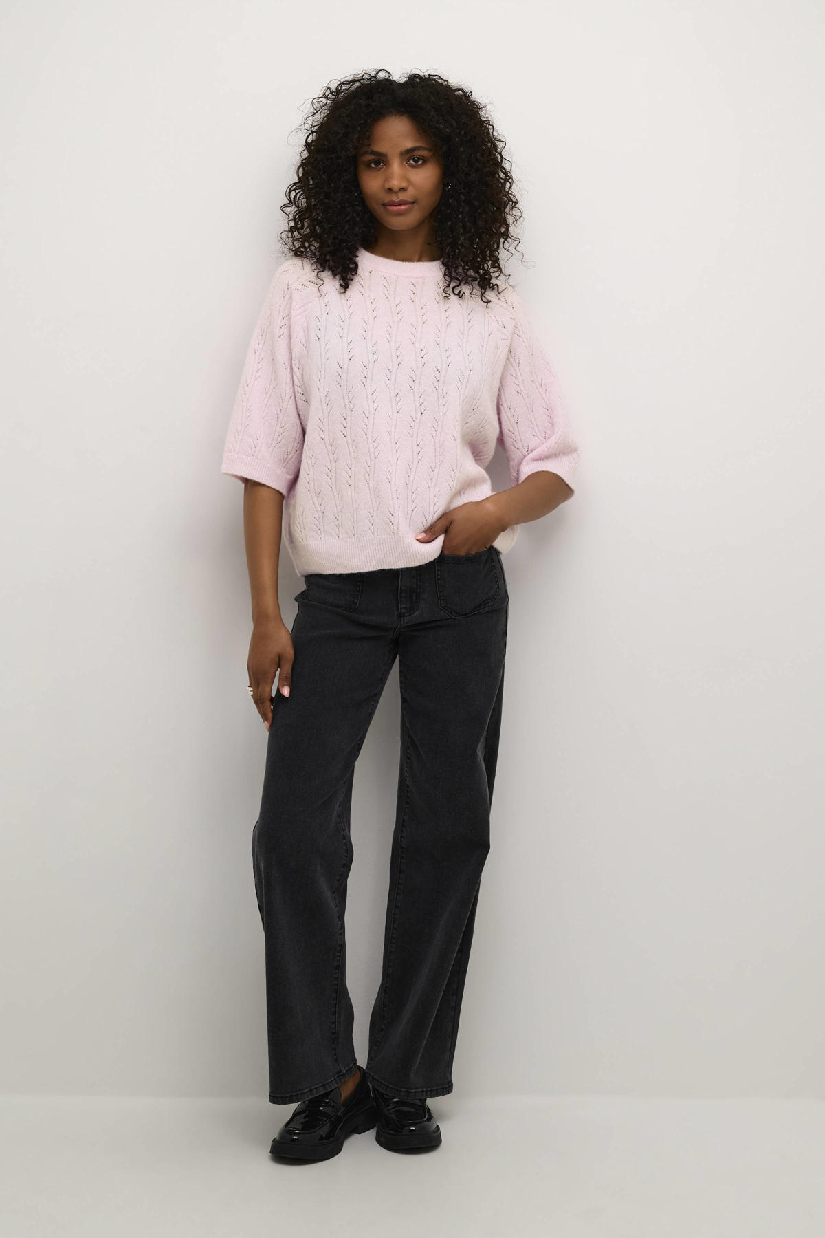 Kaffe top lichtroze gebreid kopen? | Morgen in huis | wehkamp