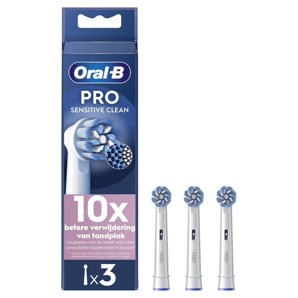 Oral-B Pro Sensitive Clean opzetborstels - 3 Stuks | wehkamp