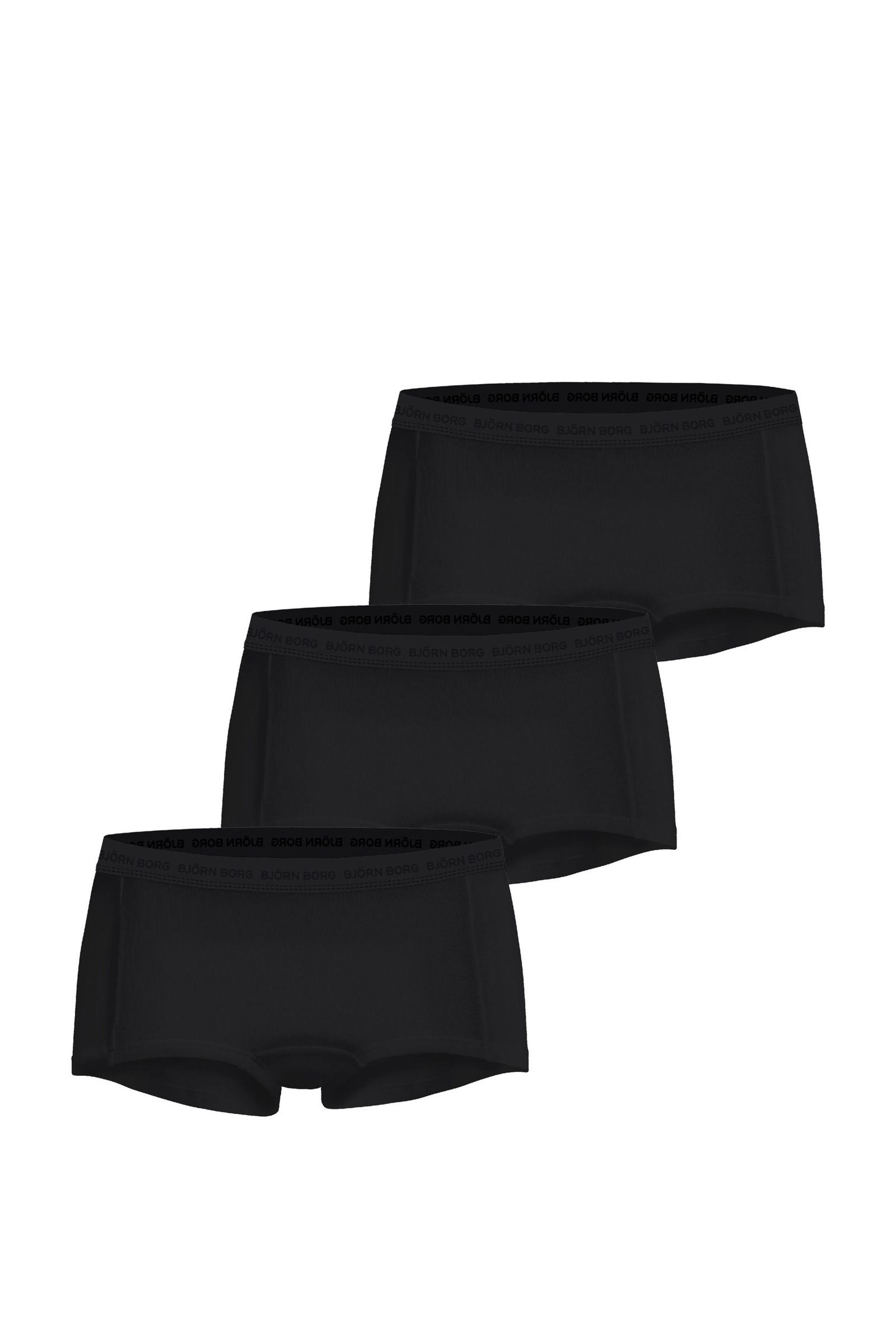 Björn Borg short (set van 3) zwart | wehkamp