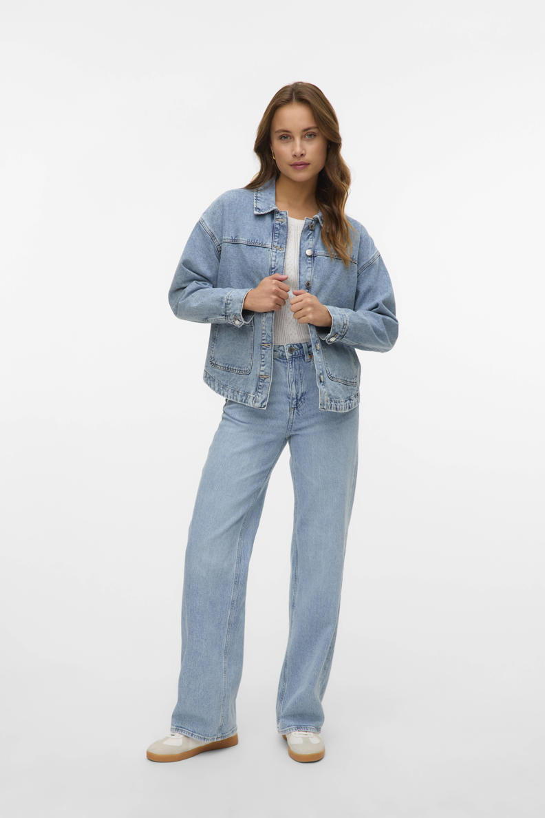 VERO MODA spijkerjas medium blue denim | wehkamp