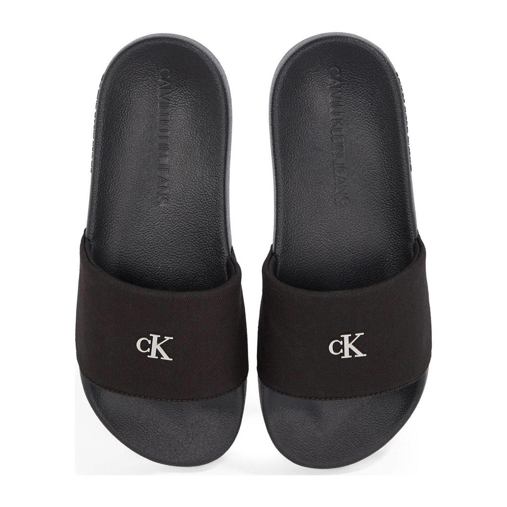 Calvin Klein badslippers zwart | wehkamp