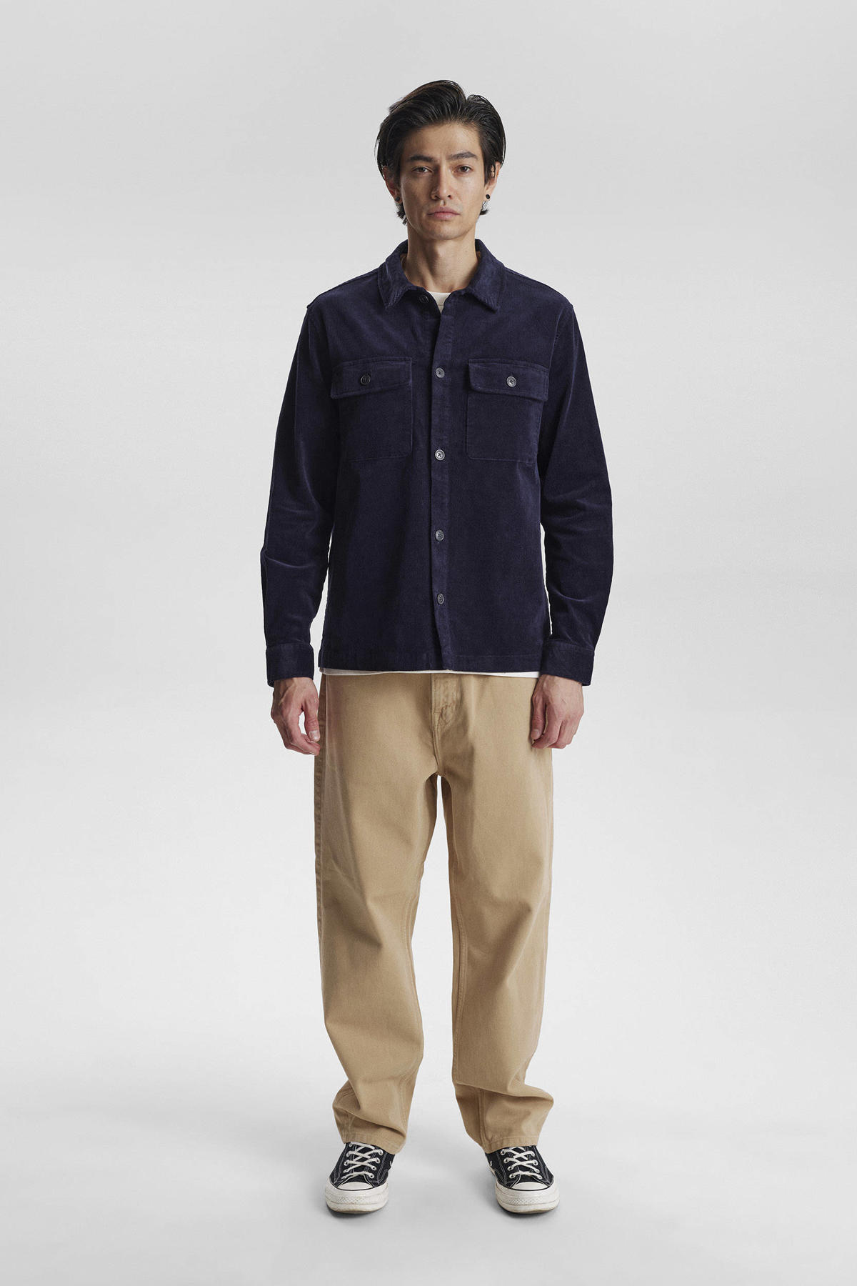 Anerkjendt coduroy overshirt donkerblauw | wehkamp
