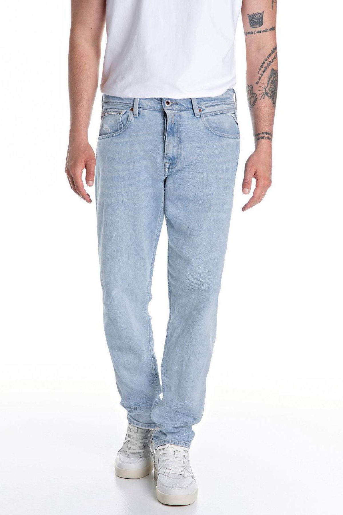 REPLAY GROVER straight leg jeans superlight blue | wehkamp