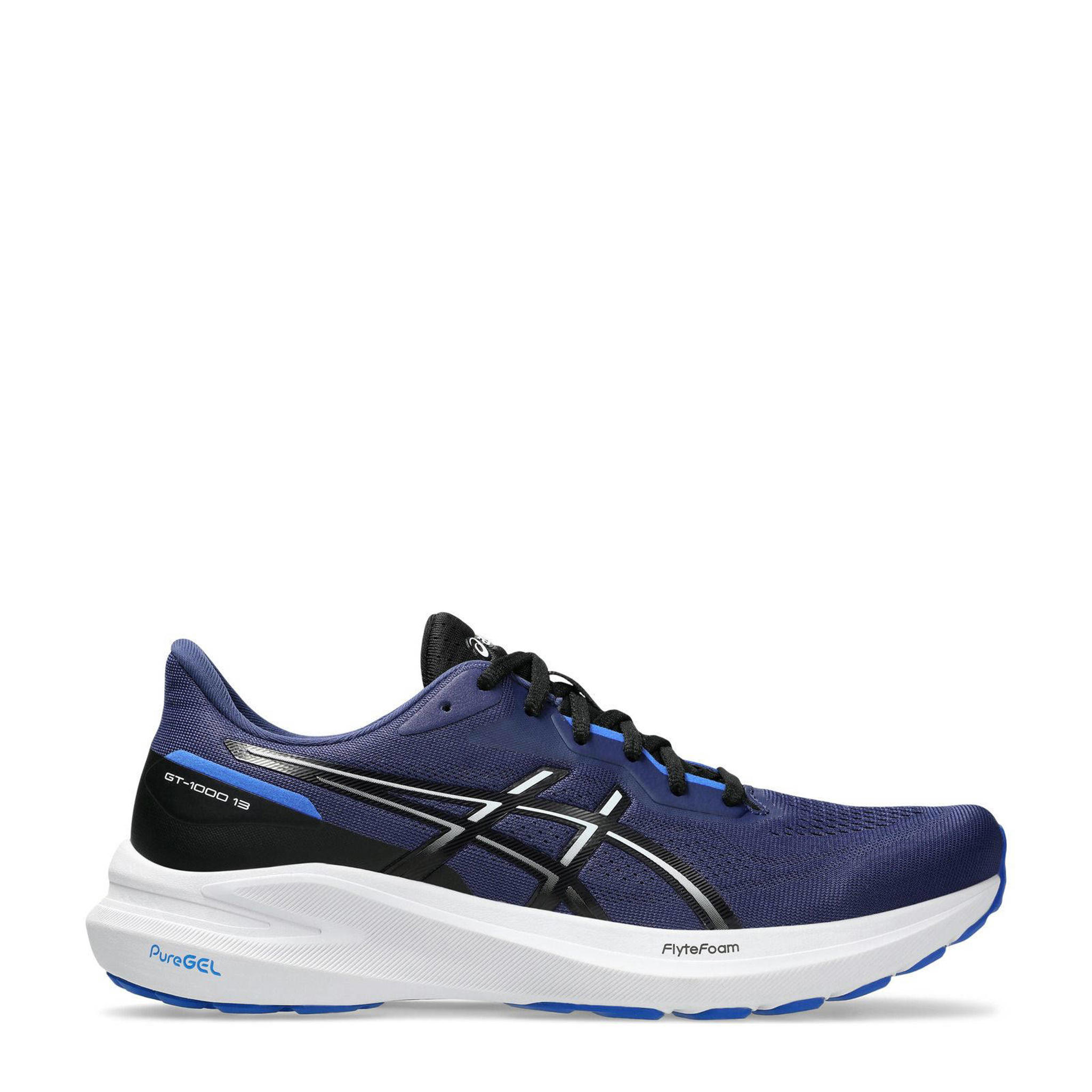 ASICS GT-1000 13 hardloopschoenen donkerblauw/wit/kobaltblauw | wehkamp