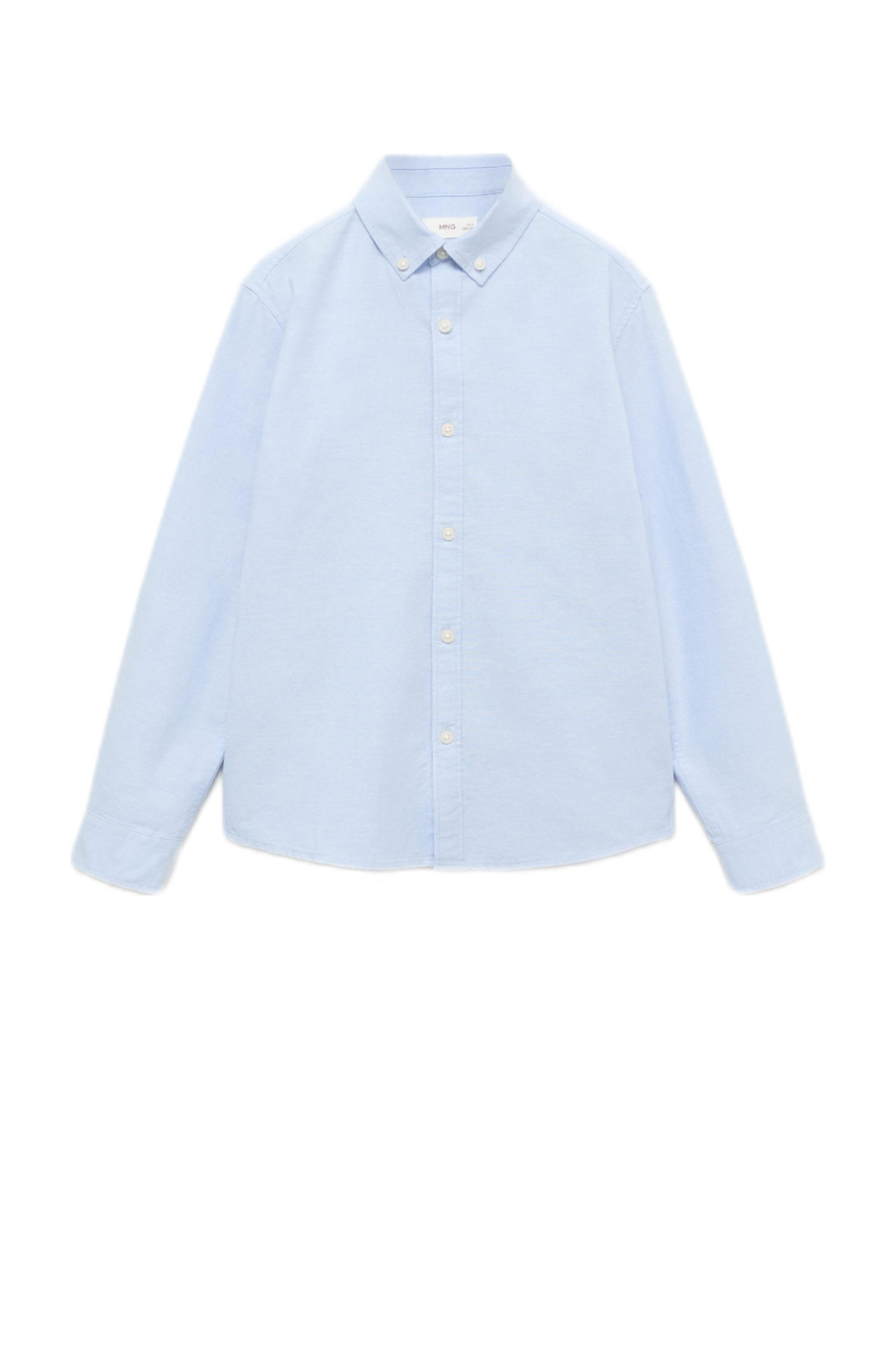 Mango Kids overhemd lichtblauw | wehkamp