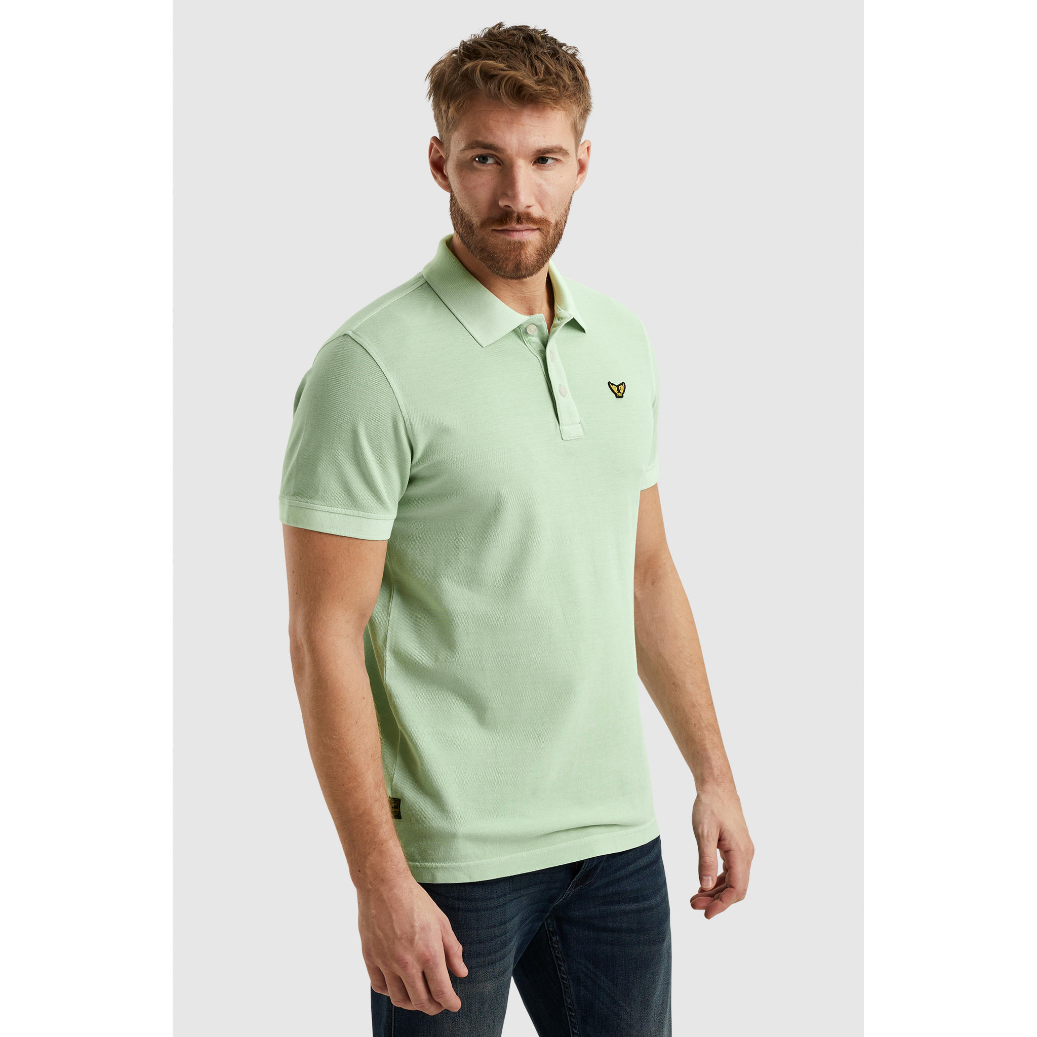 PME Legend regular polo lichtgroen | wehkamp