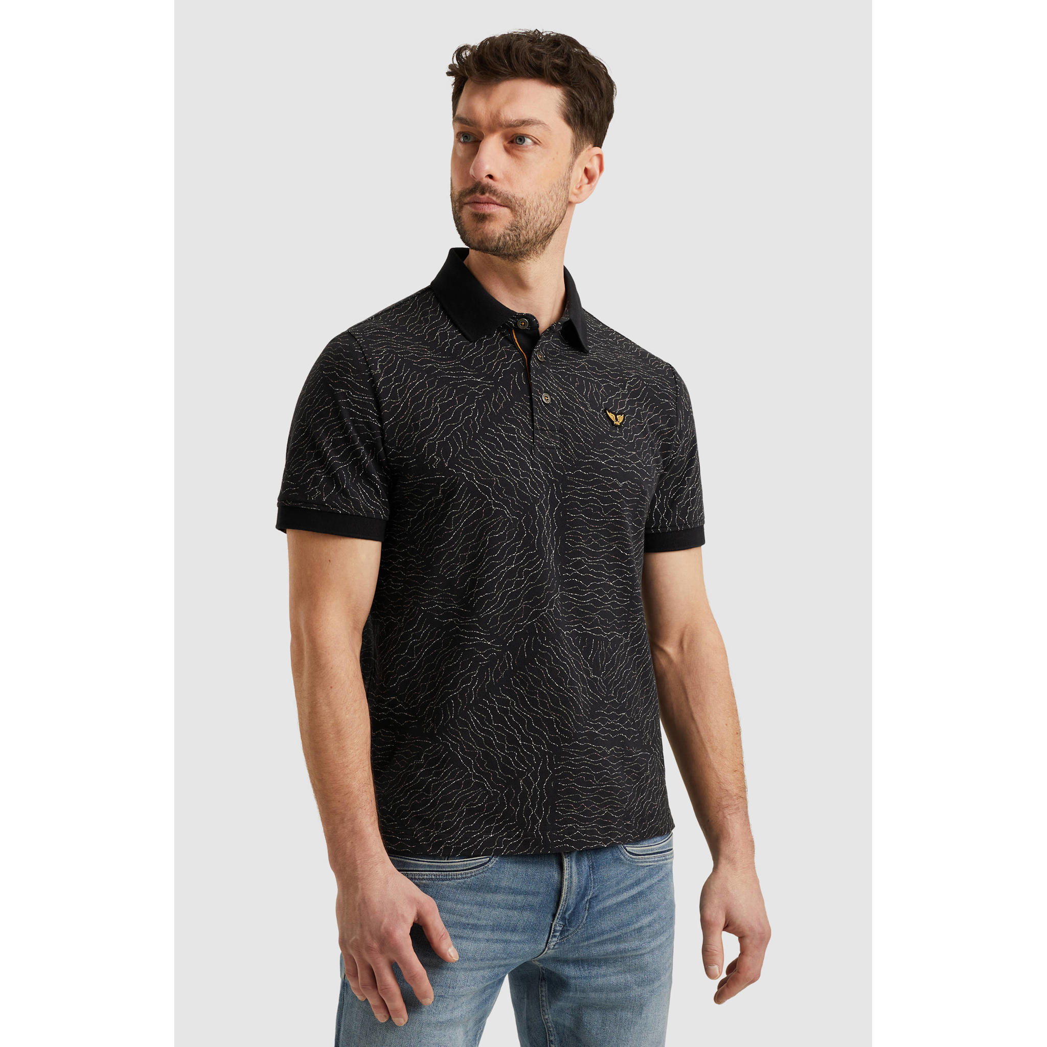 PME Legend regular polo donkerblauw | wehkamp
