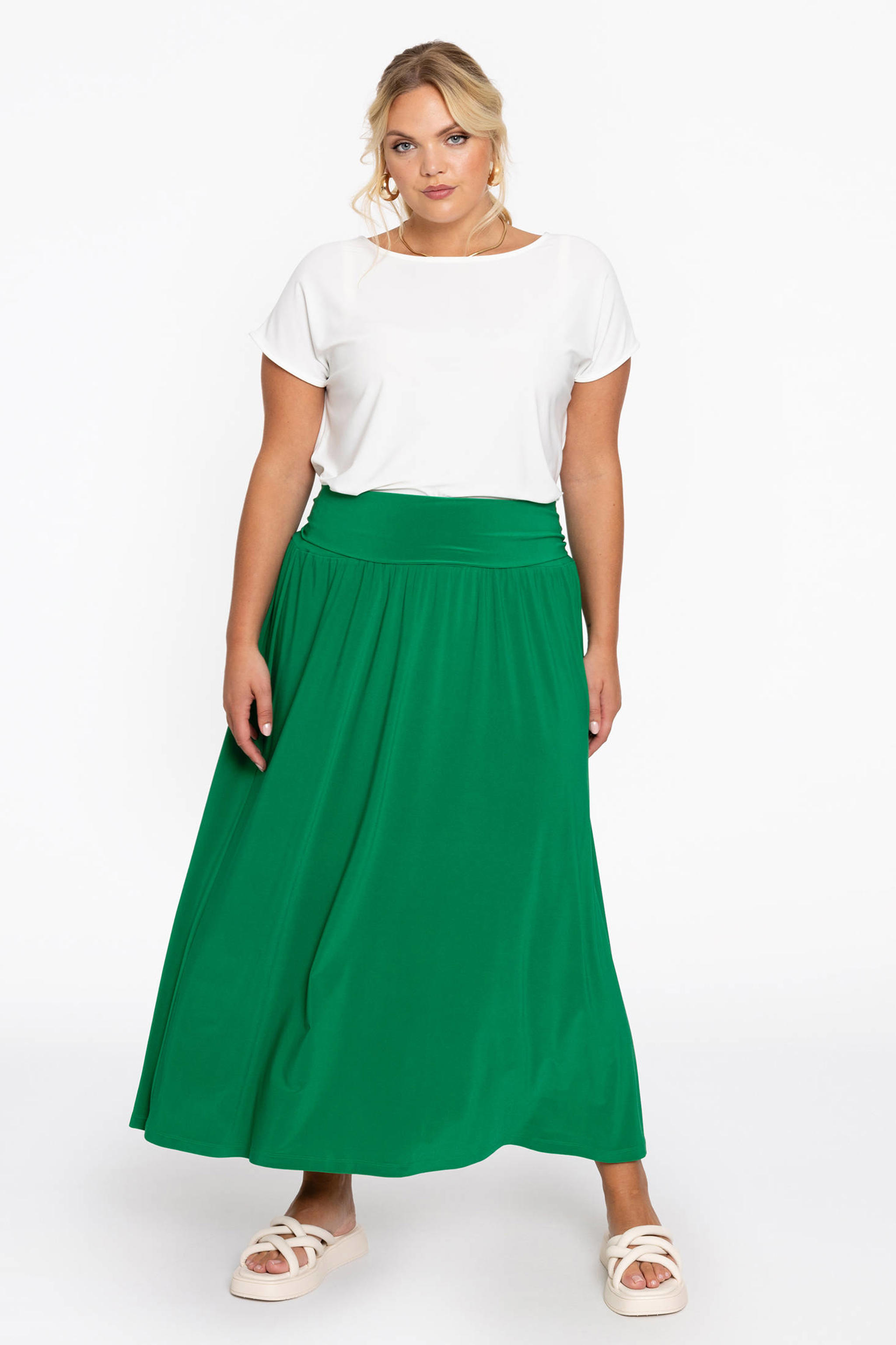 YOEK maxi rok groen DOLCE kopen? | Morgen in huis | wehkamp