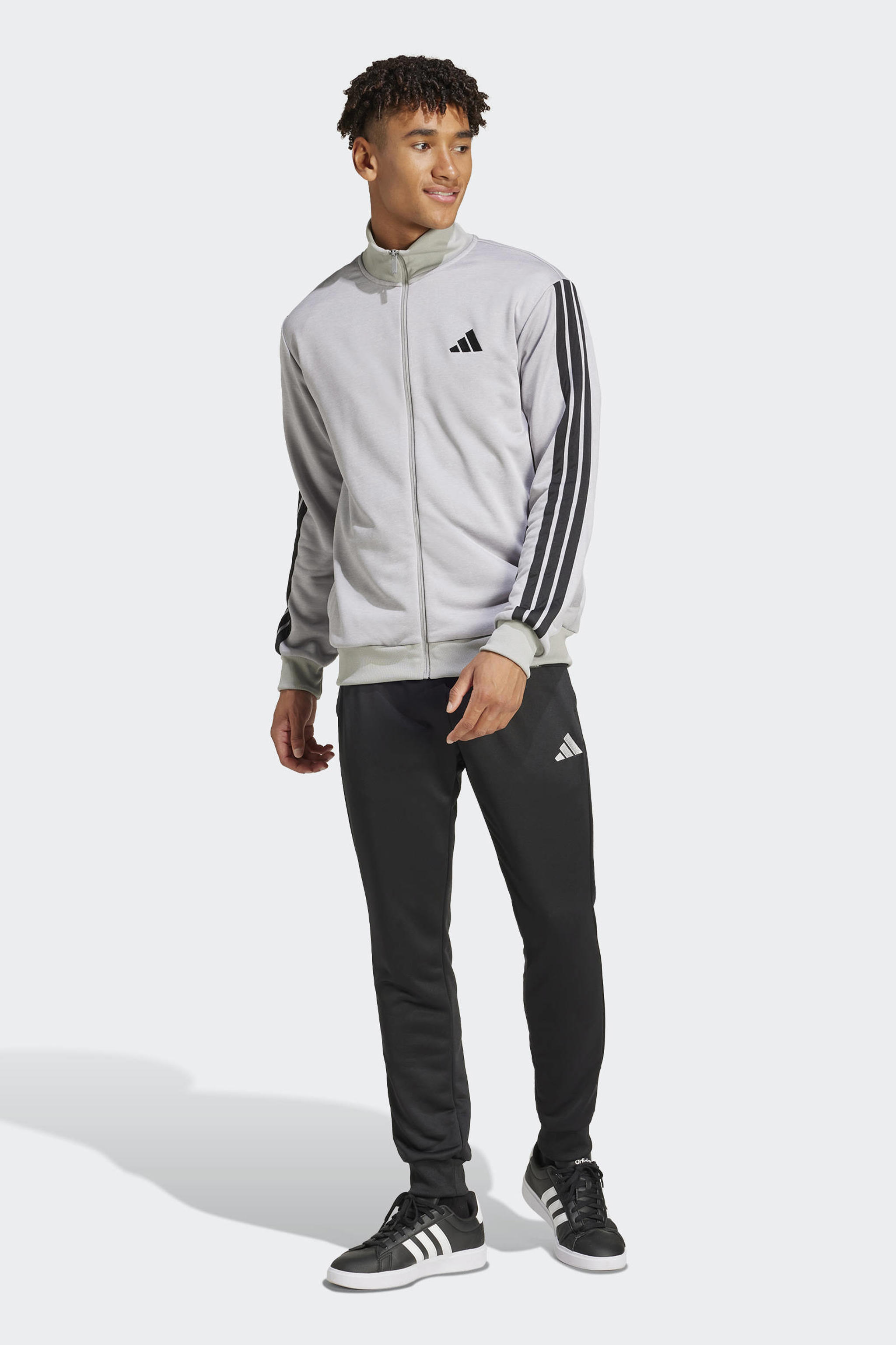 adidas Sportswear trainingspak grijs/zwart | wehkamp